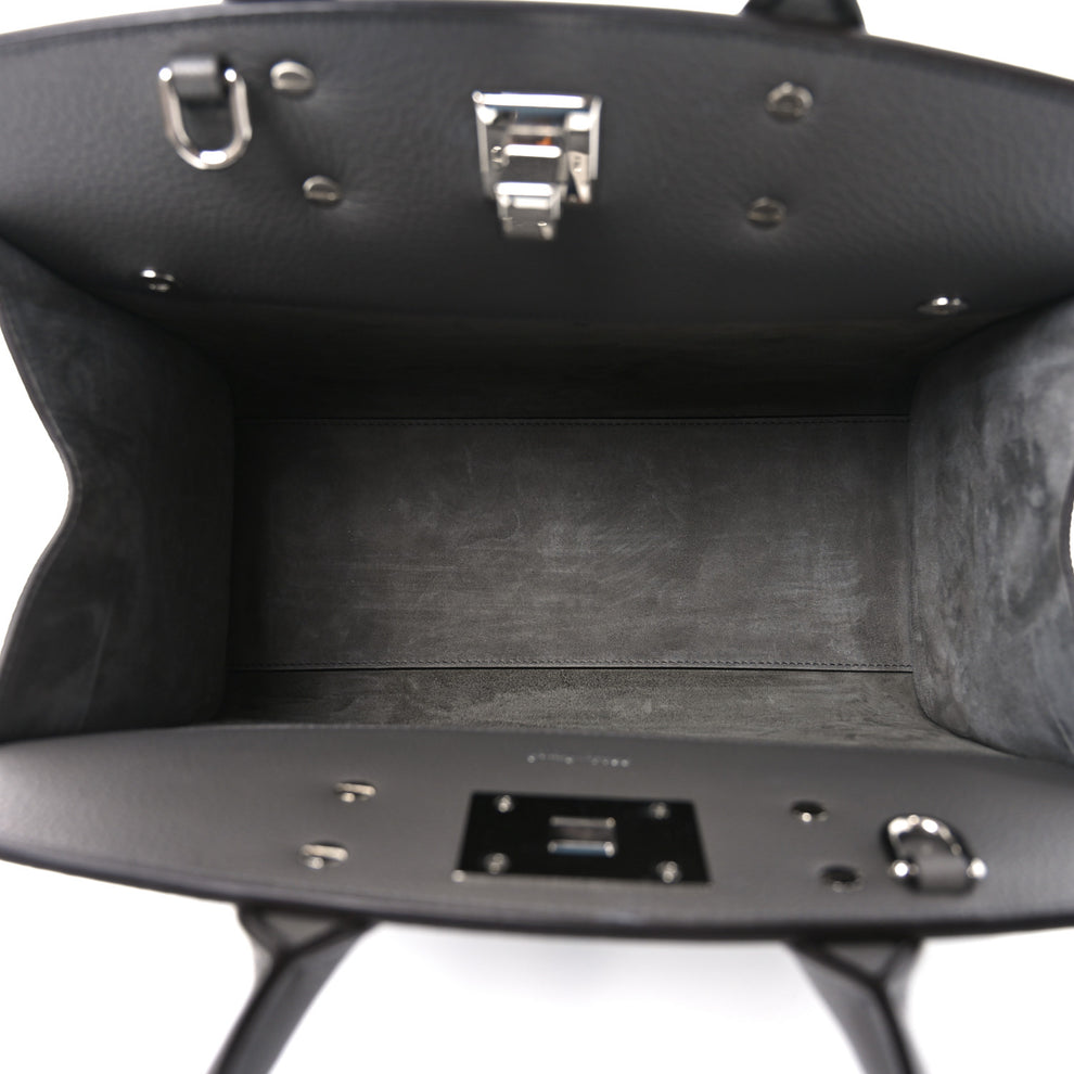 Salvatore Ferragamo Calfskin Medium Studio Soft Bag Grey 1780116 ...