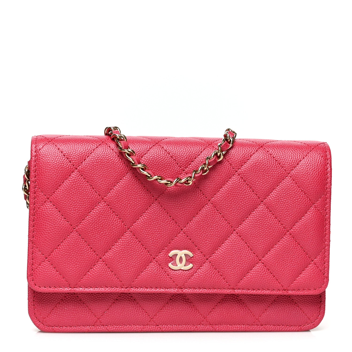 Chanel Caviar Quilted Wallet On Chain WOC Dark Pink 1111222 – FASHIONPHILE