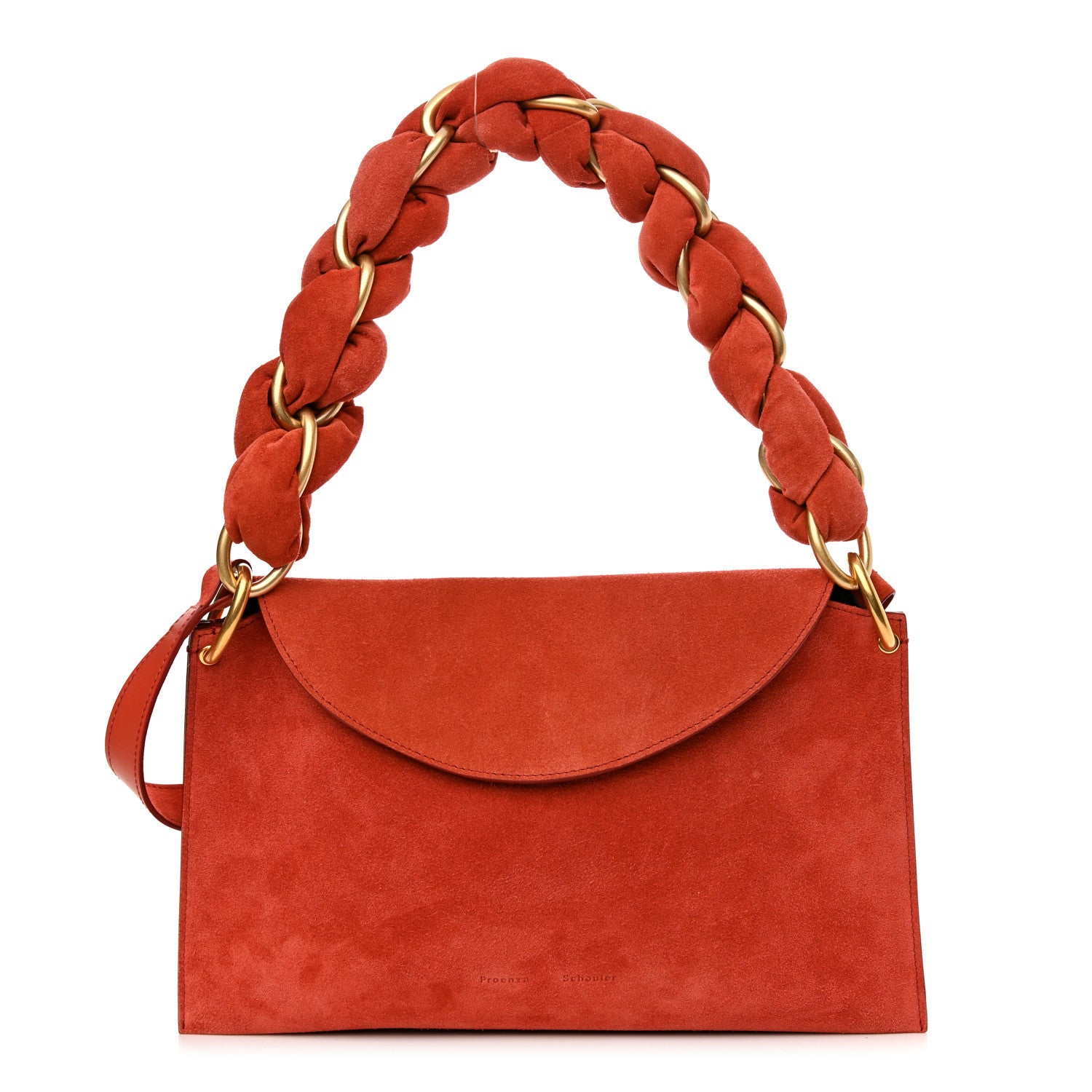 Proenza Schouler Suede Braid Bag Tomato 1375203 – FASHIONPHILE