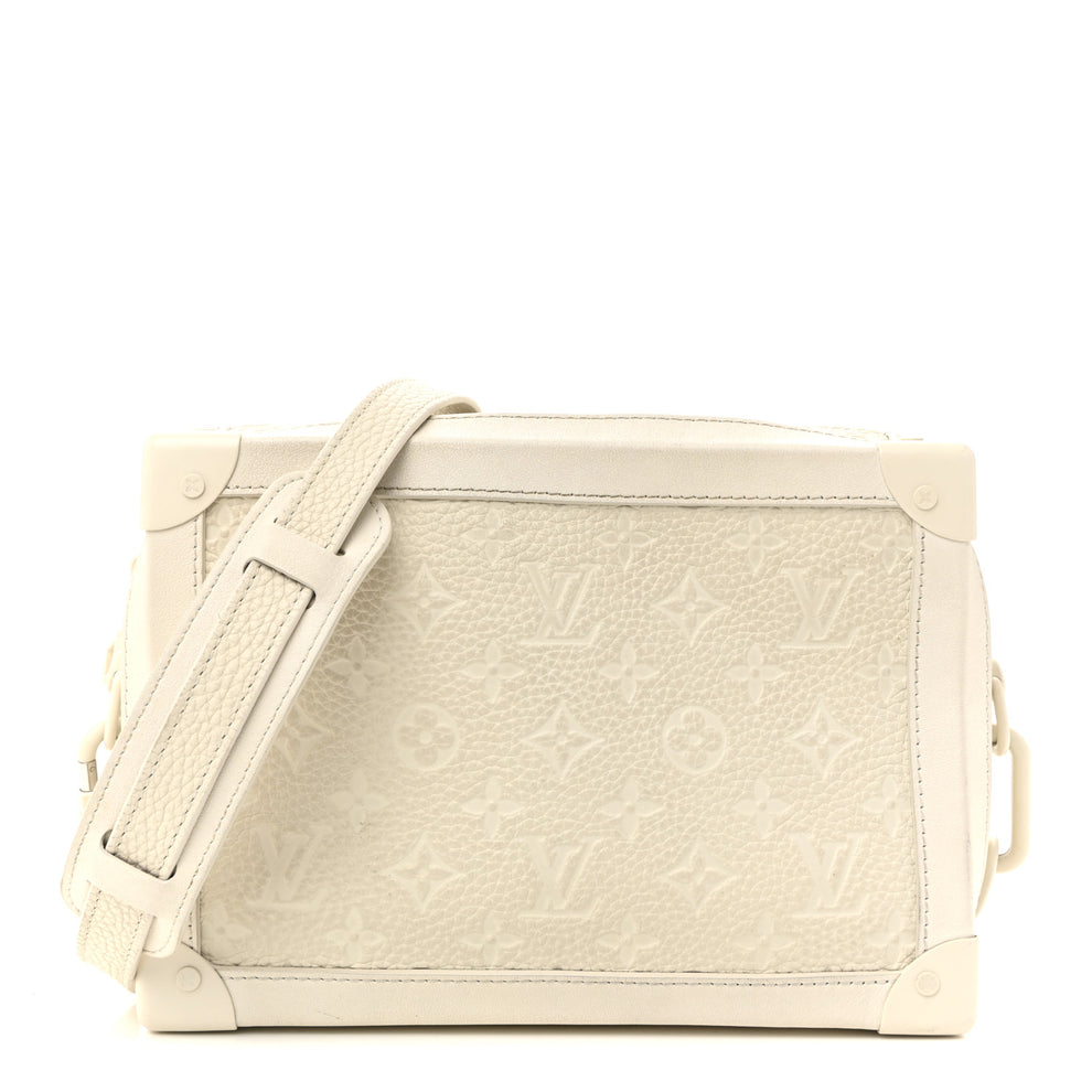 Louis Vuitton Taurillon Monogram Solar Ray Soft Trunk Powder White ...