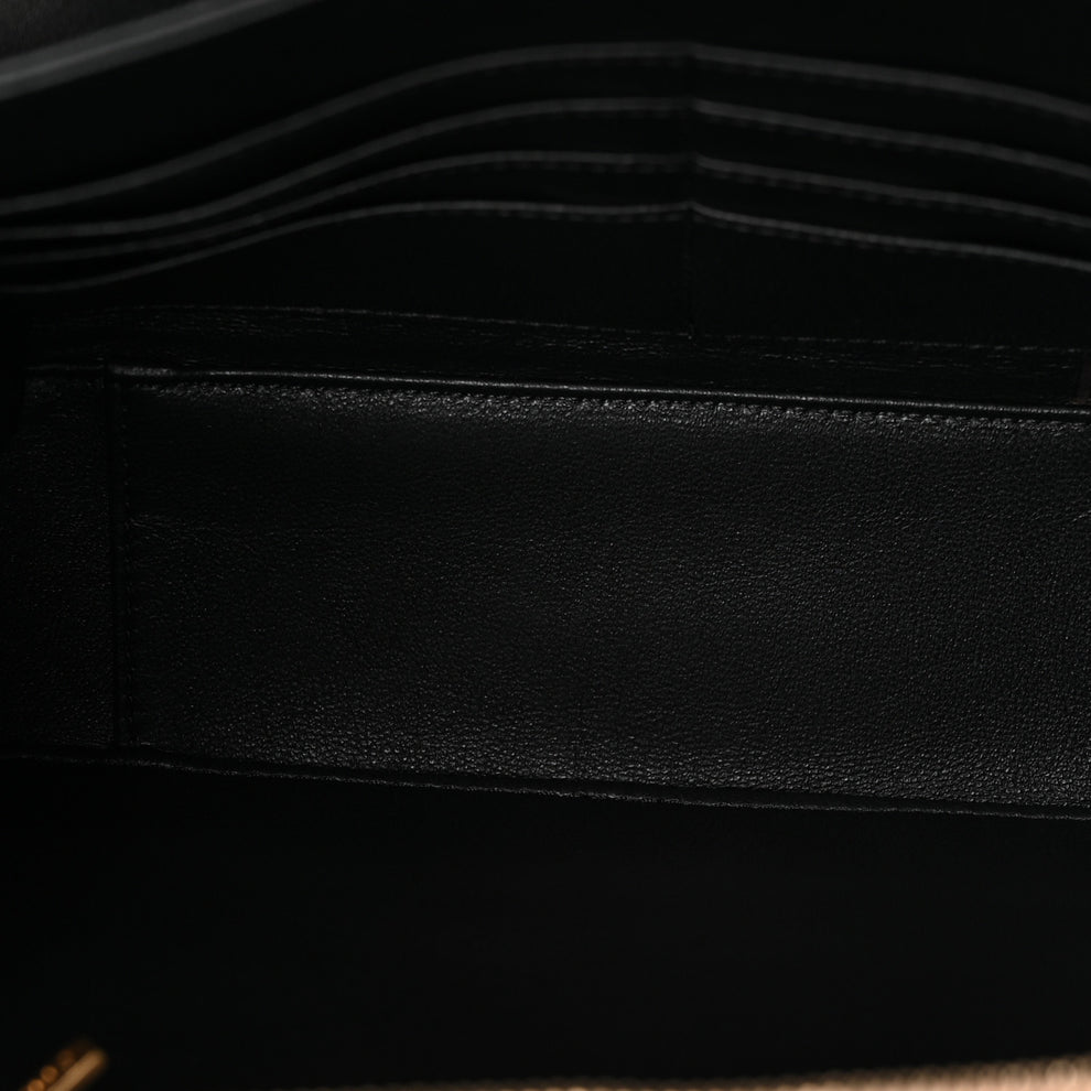 Chanel Caviar Quilted Large CC Filigree Vanity Case Beige Black 1894617 ...