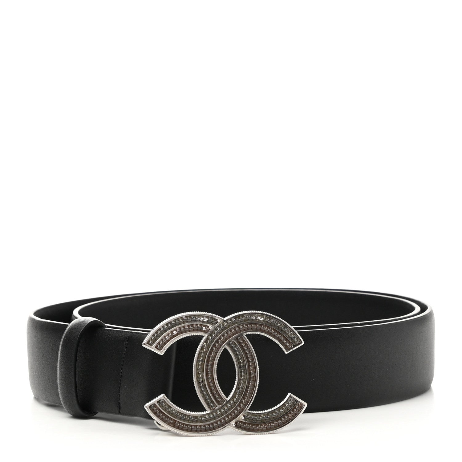Chanel Calfskin CC Belt 75 30 Black 1024986 – FASHIONPHILE