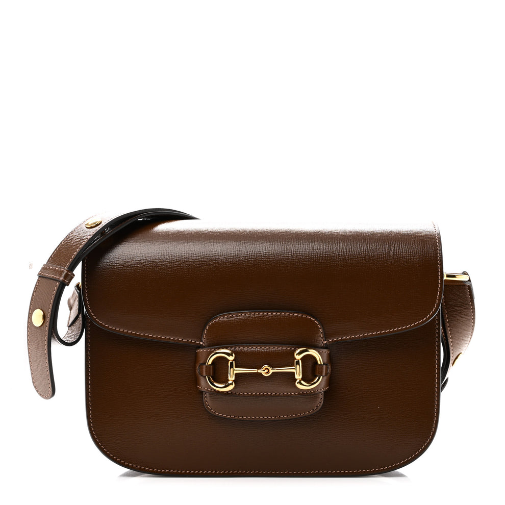 Gucci Azalea Calfskin Horsebit 1955 Shoulder Bag Brown Sugar 1888753 ...