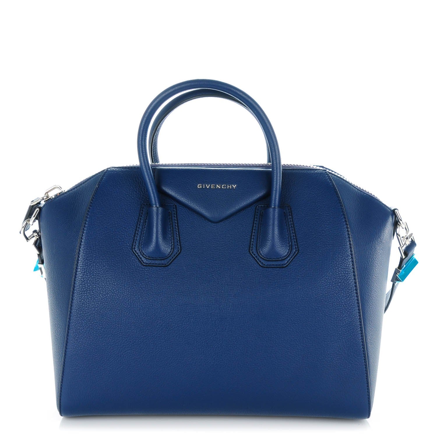 Givenchy Sugar Goatskin Medium Antigona Deep Blue 141118 – FASHIONPHILE