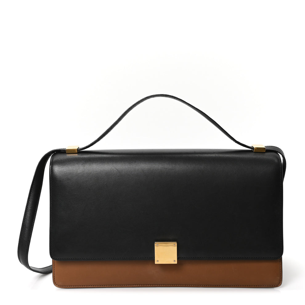 Celine Calfskin Medium Bi-Color Case Flap Camel 1783150 – FASHIONPHILE