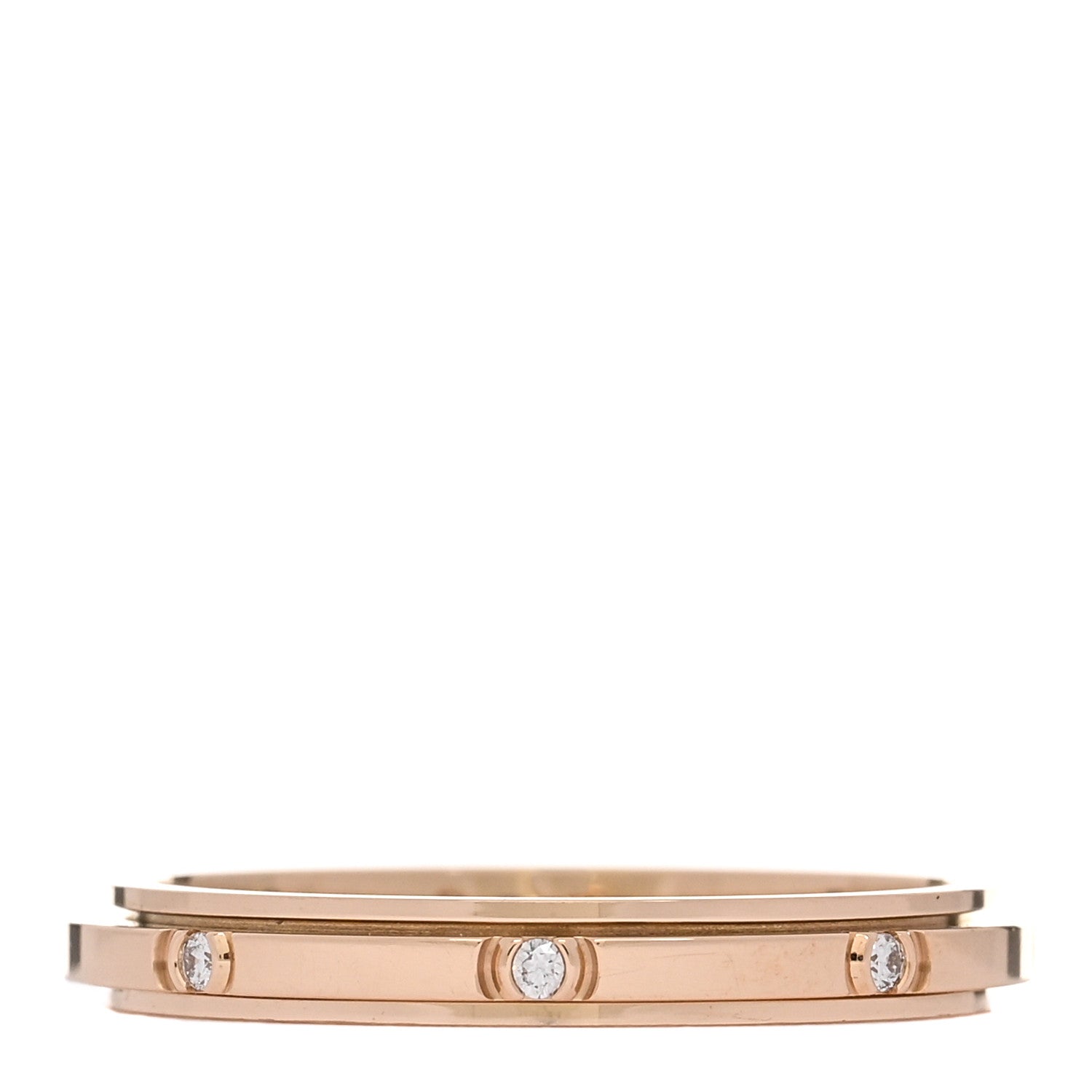 Piaget 18K Rose Gold Diamond Small Possession Band Ring 55 7.25 1584378 ...