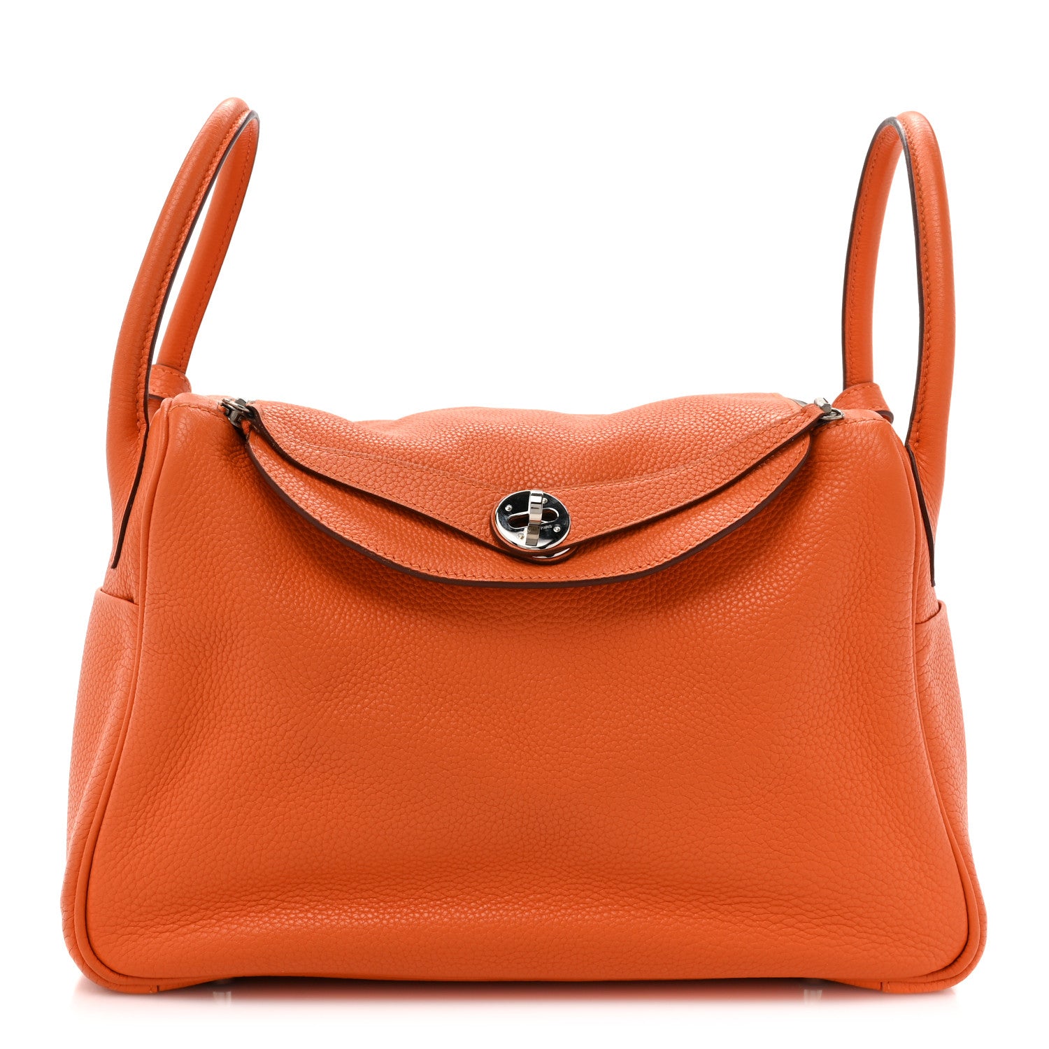 Hermes Taurillon Clemence Lindy 30 Orange 1404784 – FASHIONPHILE
