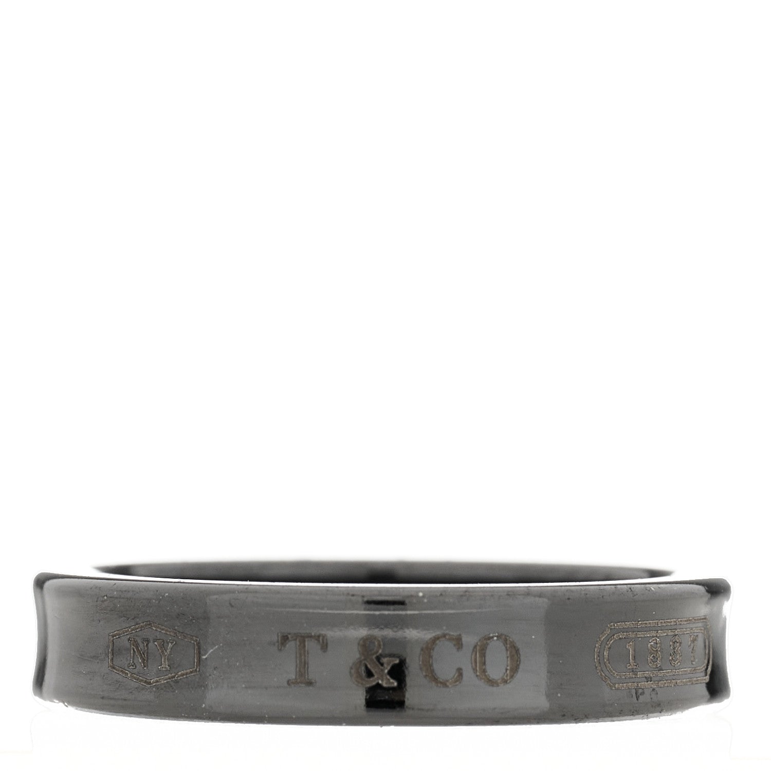 Tiffany Titanium 1837 Narrow Band Ring 52 6 1393582 – FASHIONPHILE