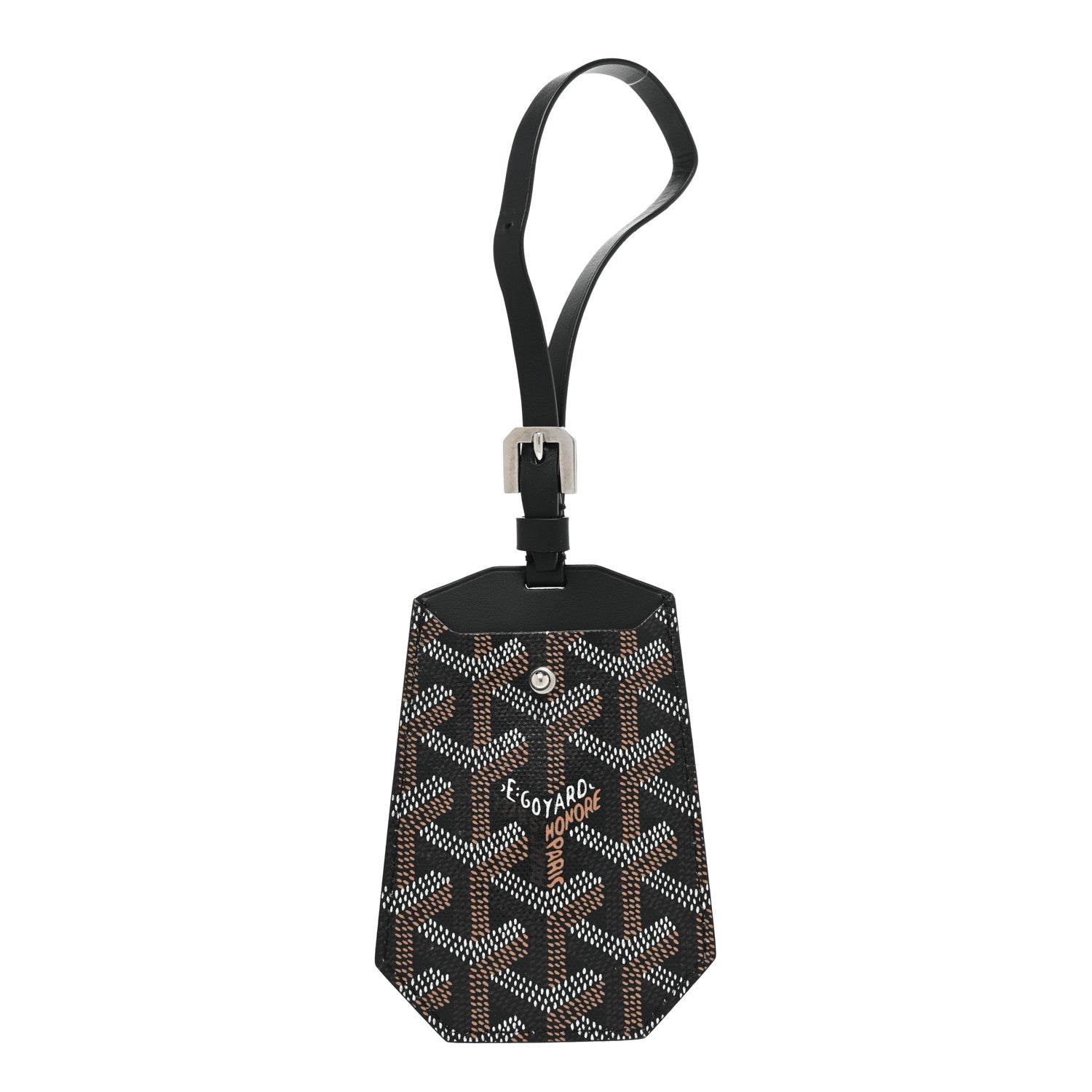 Goyard Goyardine Luggage Tag Black 1149746 – FASHIONPHILE