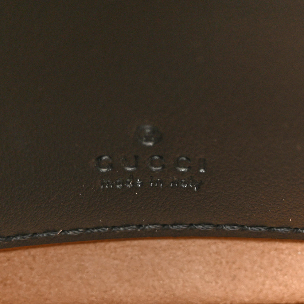 Gucci Calfskin Matelasse Chevron Mini GG Marmont Half Moon Hobo Black ...