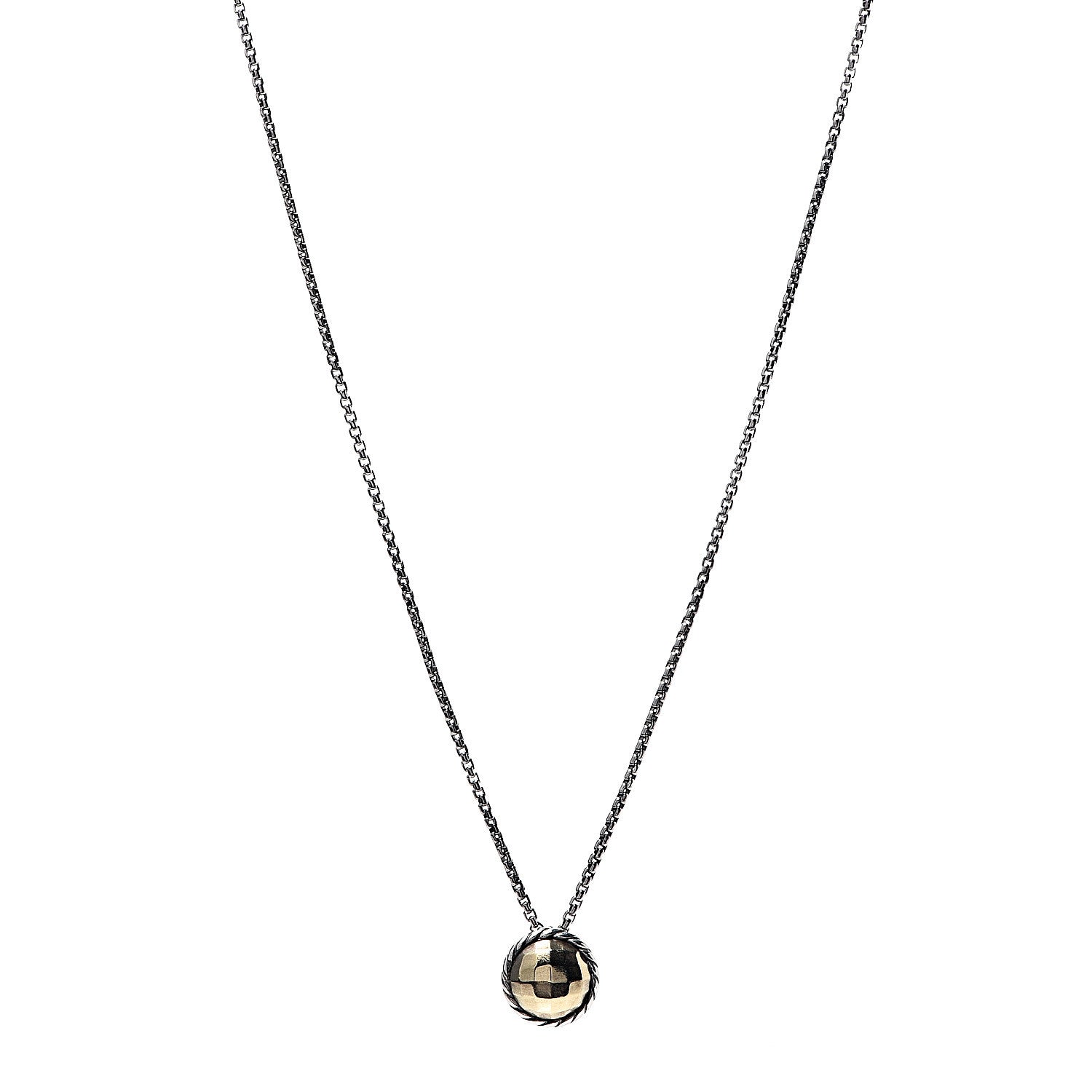 David Yurman Sterling Silver 18K Yellow Gold 8mm Petite Chatelaine ...