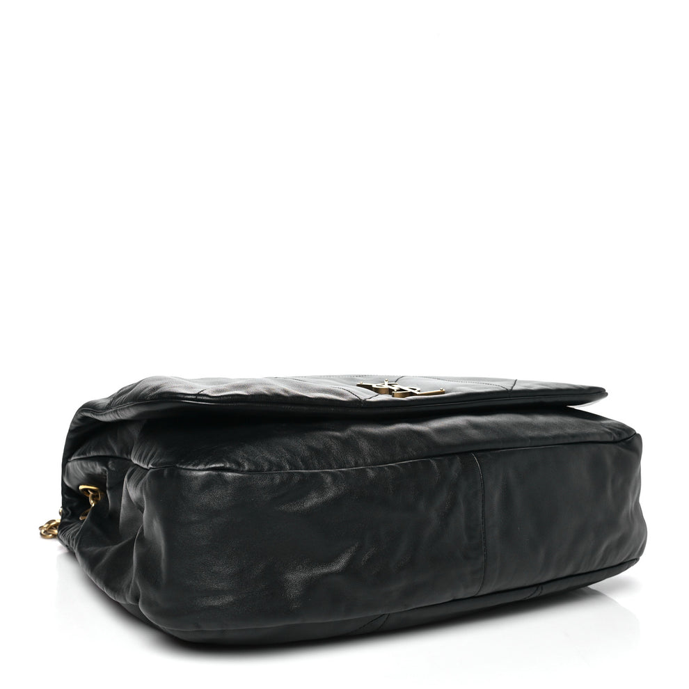 Saint Laurent Lambskin Matelasse Monogram Large Jamie 4.3 Black 1784630 ...