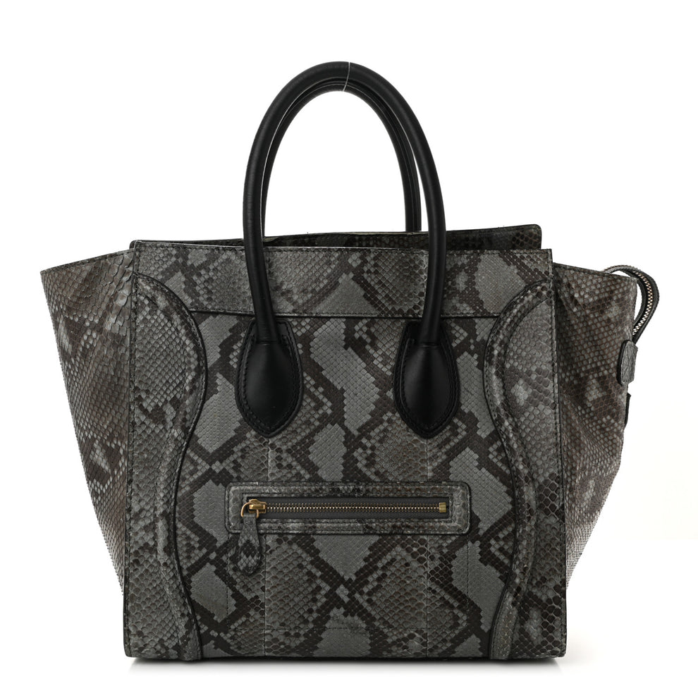 Celine Snakeskin Mini Luggage Multicolor 1732940 – FASHIONPHILE