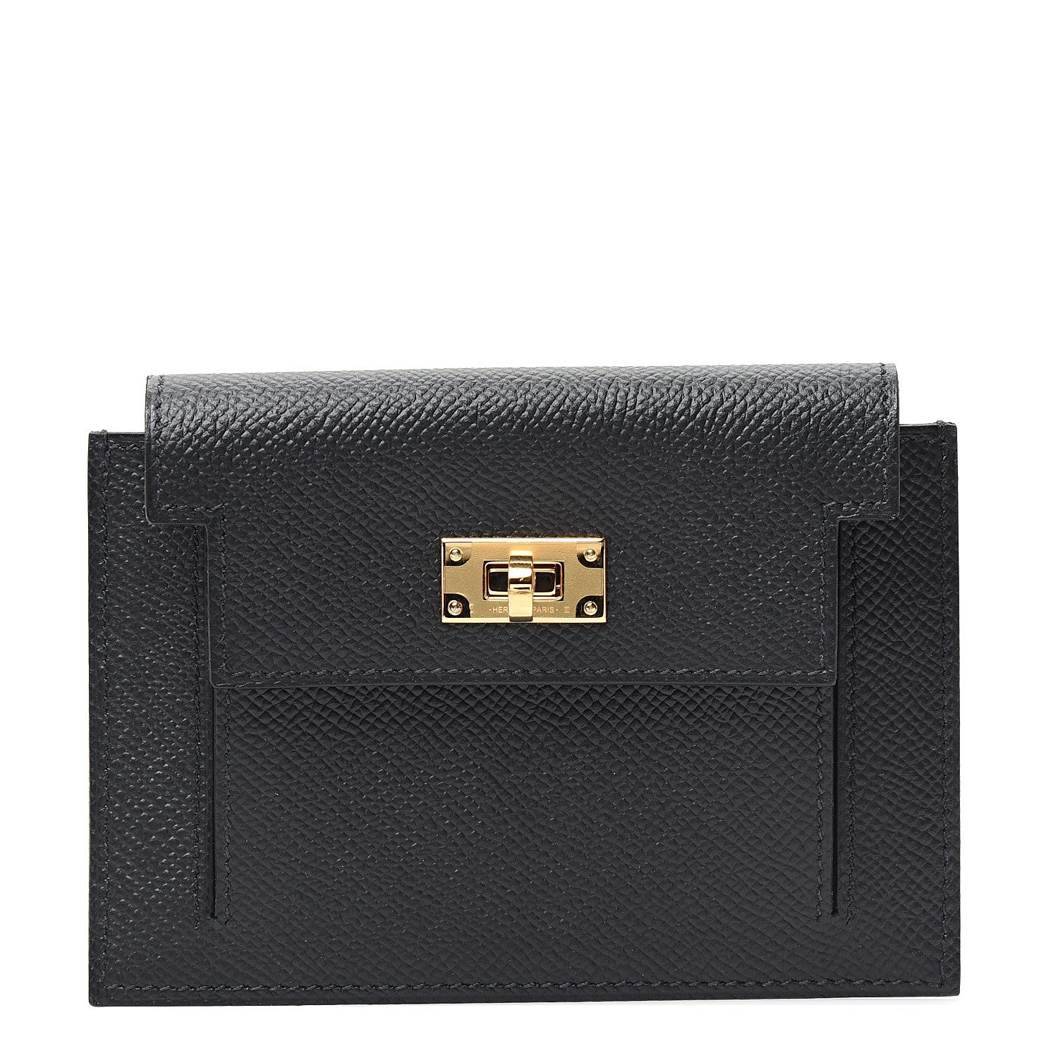Hermes Epsom Kelly Pocket Compact Wallet Black 570397 – FASHIONPHILE