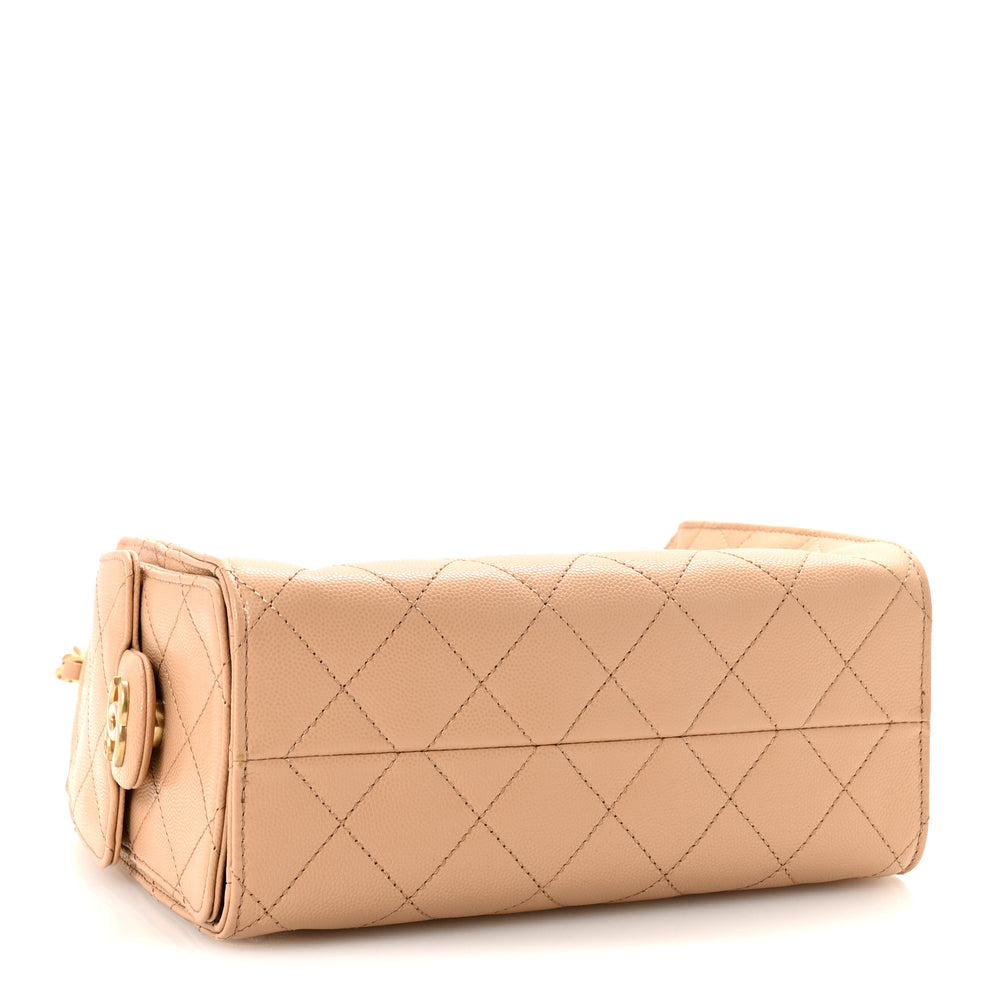 Chanel Caviar Quilted Mini Chanel 25 Handbag Beige 1777470 – FASHIONPHILE