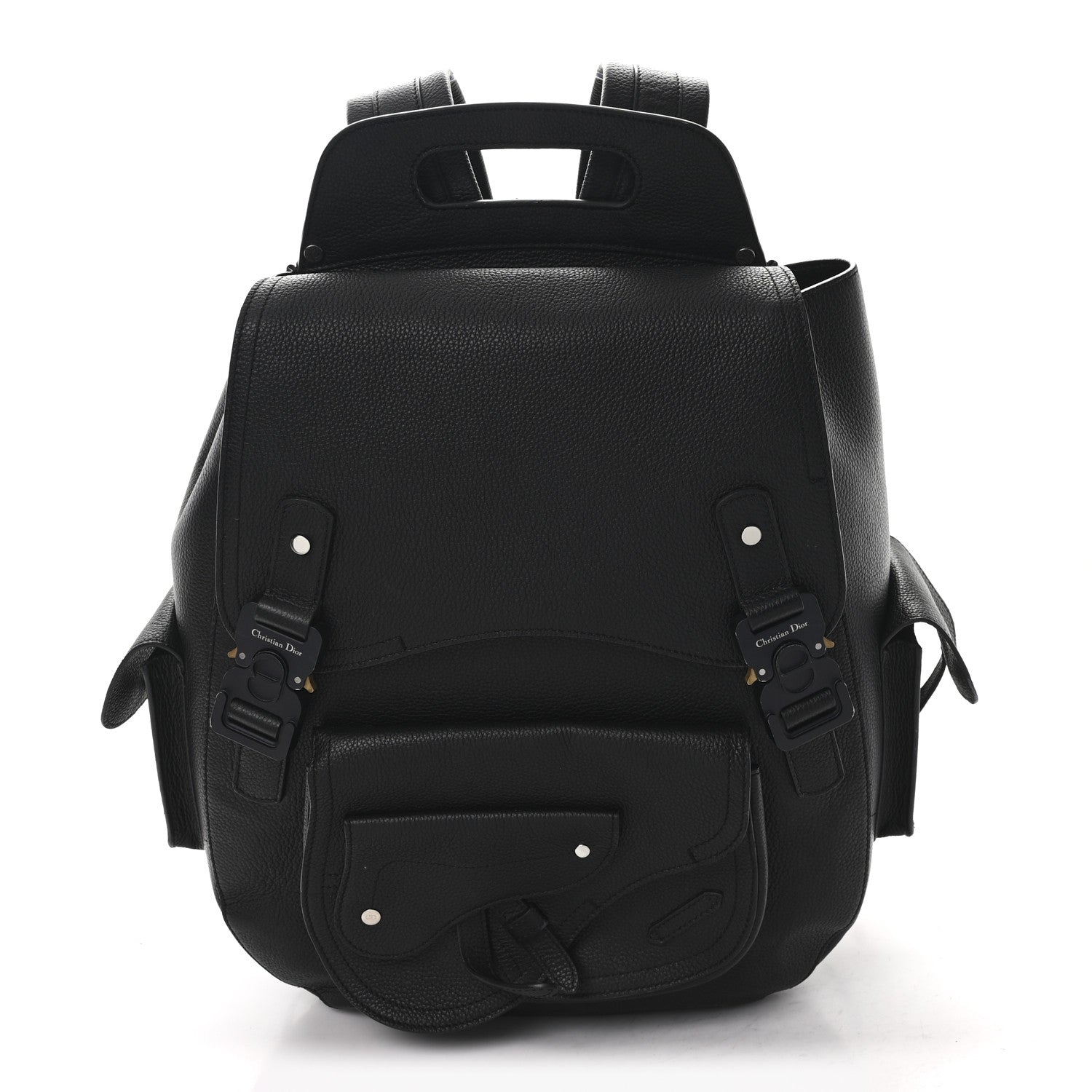 Christian Dior Grained Calfskin Maxi Gallop Backpack Black 1760668 ...