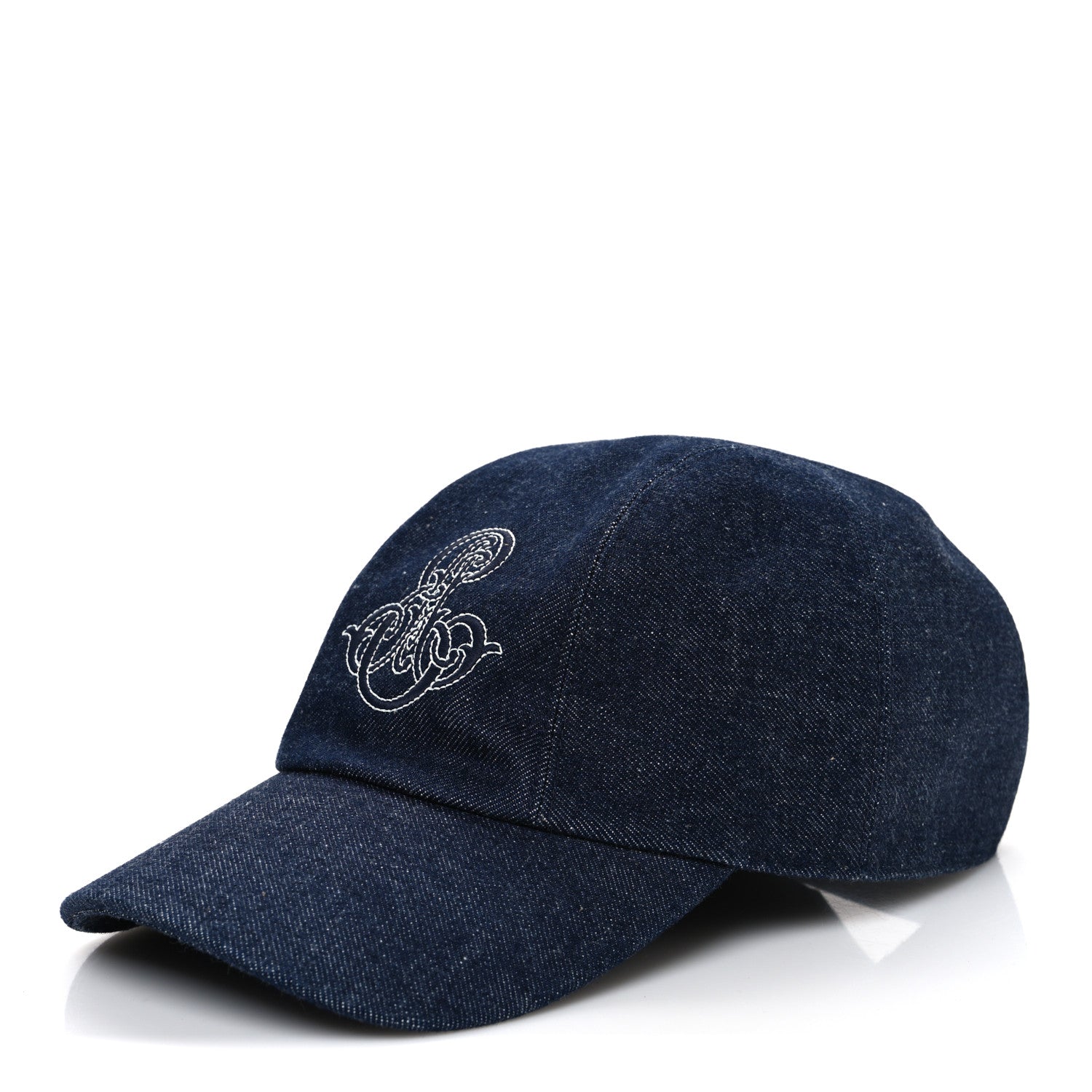 Hermes Denim Embroidered Davis Emile Hat 57 Indigo 1761874 – FASHIONPHILE