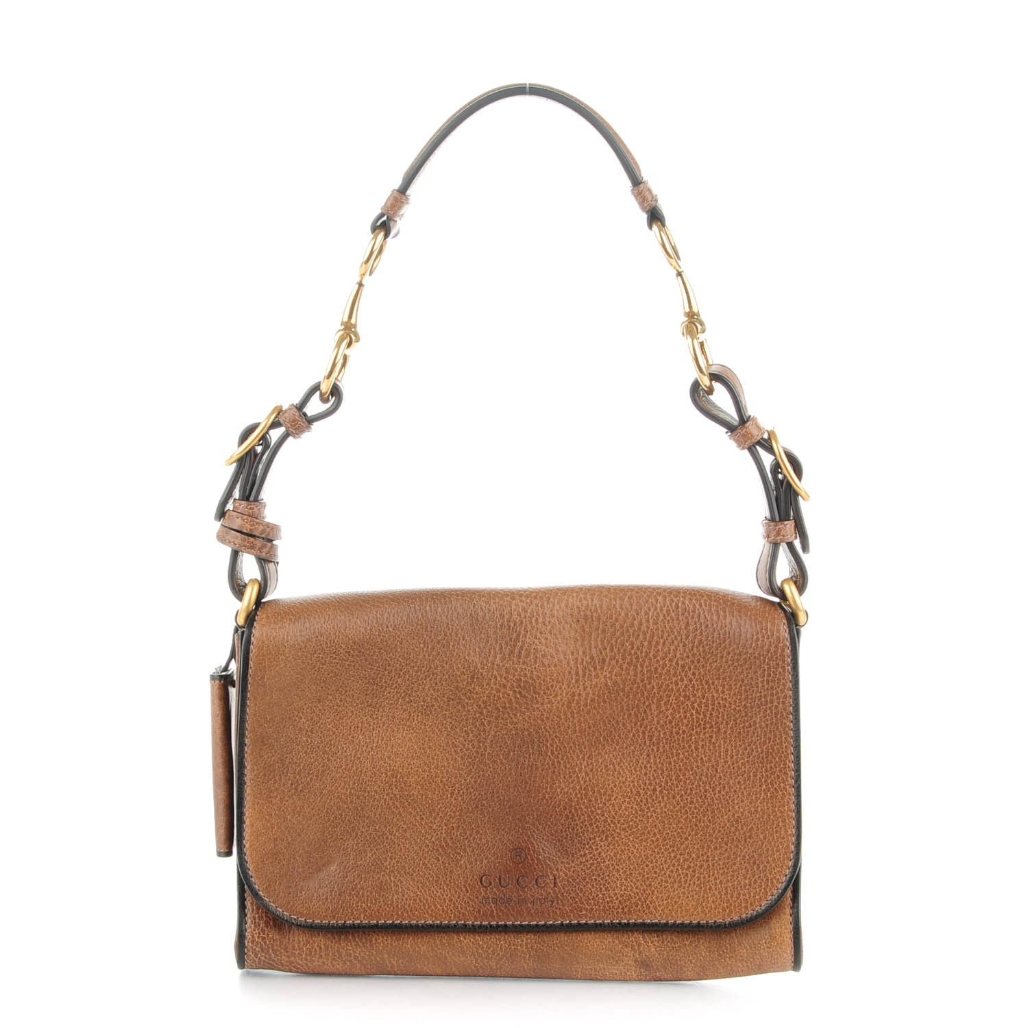 Gucci Calfskin Small Harness Shoulder Bag Maple 155241 – FASHIONPHILE