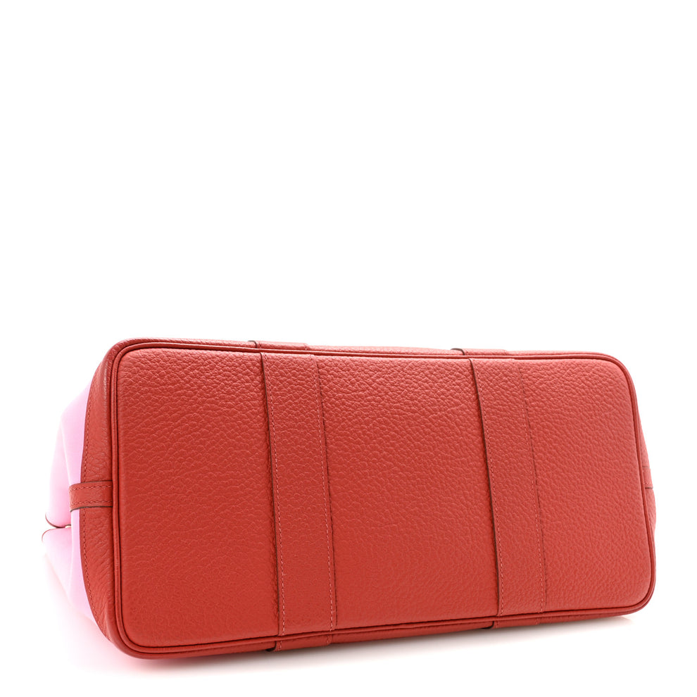 Hermes Toile Militaire Vache Country Garden Party Tote 36 Bubblegum ...