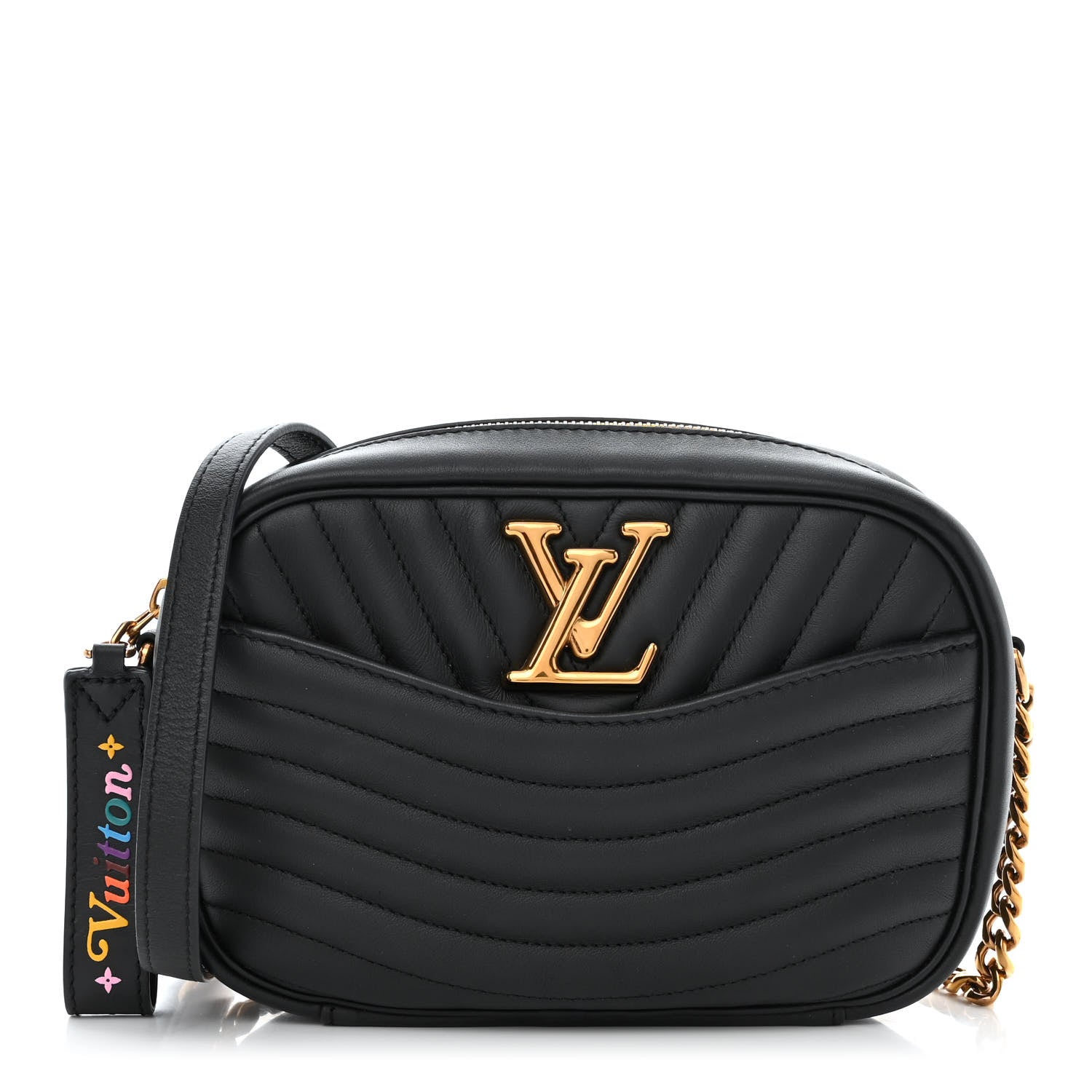 Louis Vuitton Calfskin New Wave Camera Bag Black 1405610 – FASHIONPHILE