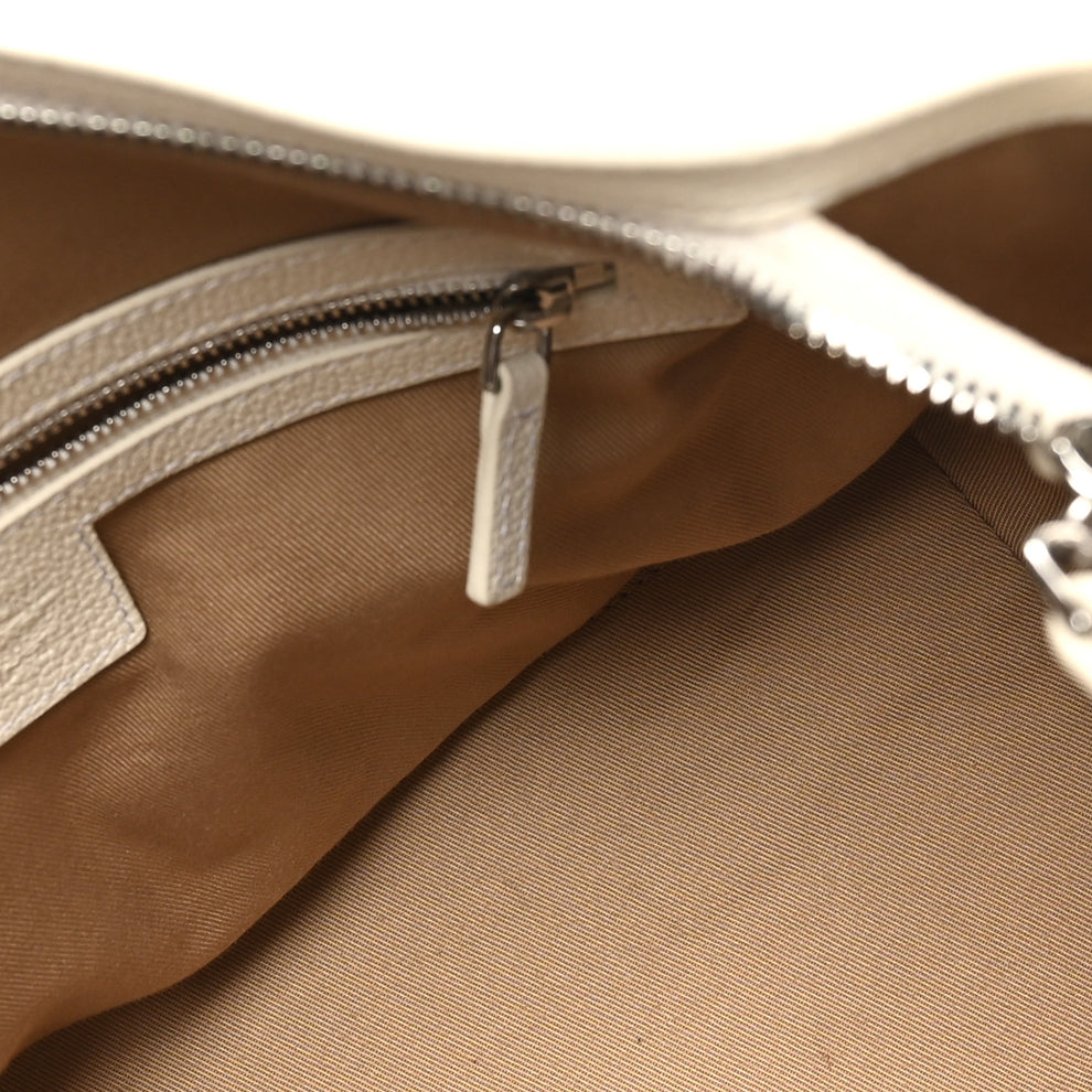 MCM Calfskin Visetos Anni Medium Hobo Bag White 1774772 – FASHIONPHILE