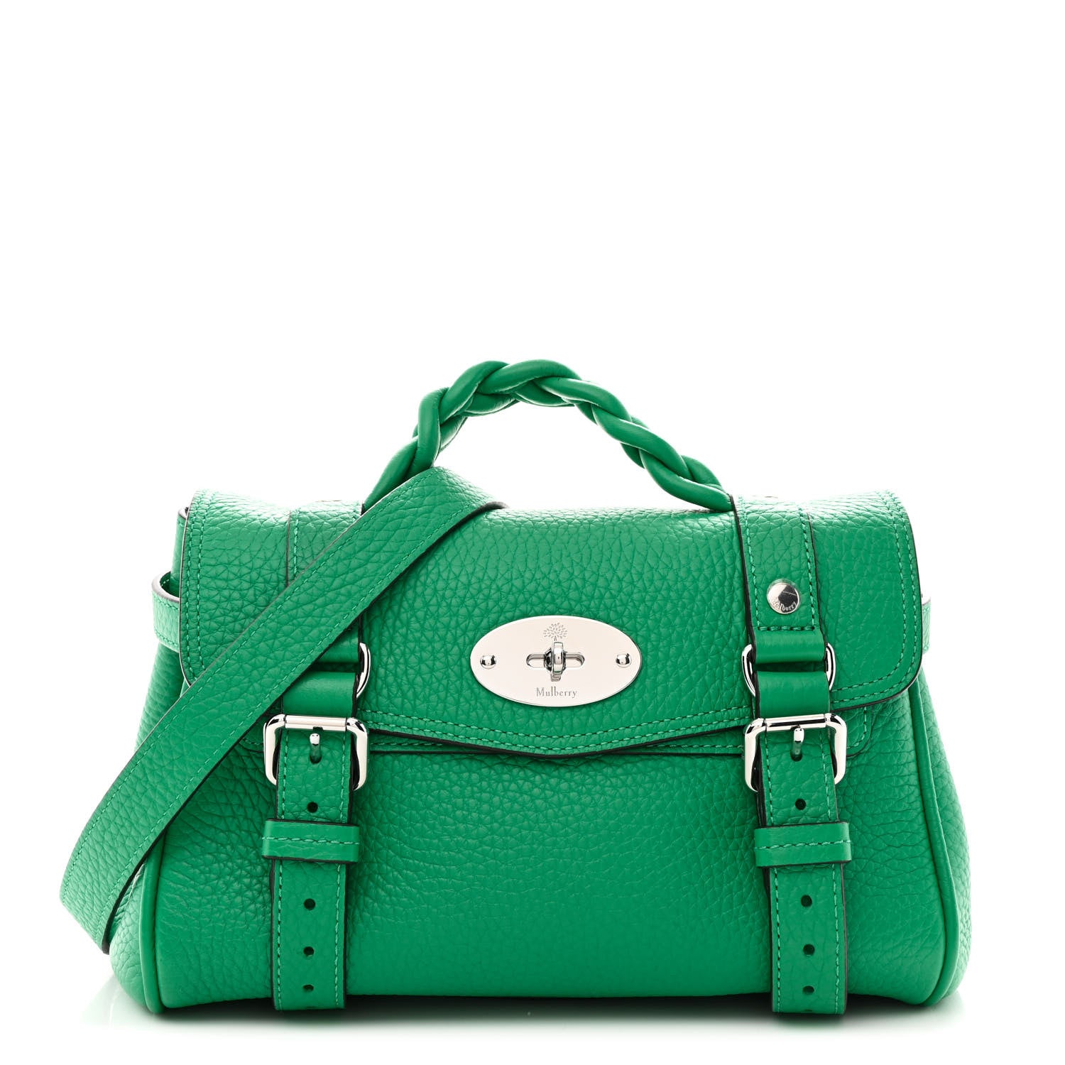 Mulberry Heavy Grain Mini Alexa Lawn Green 1792531 – FASHIONPHILE