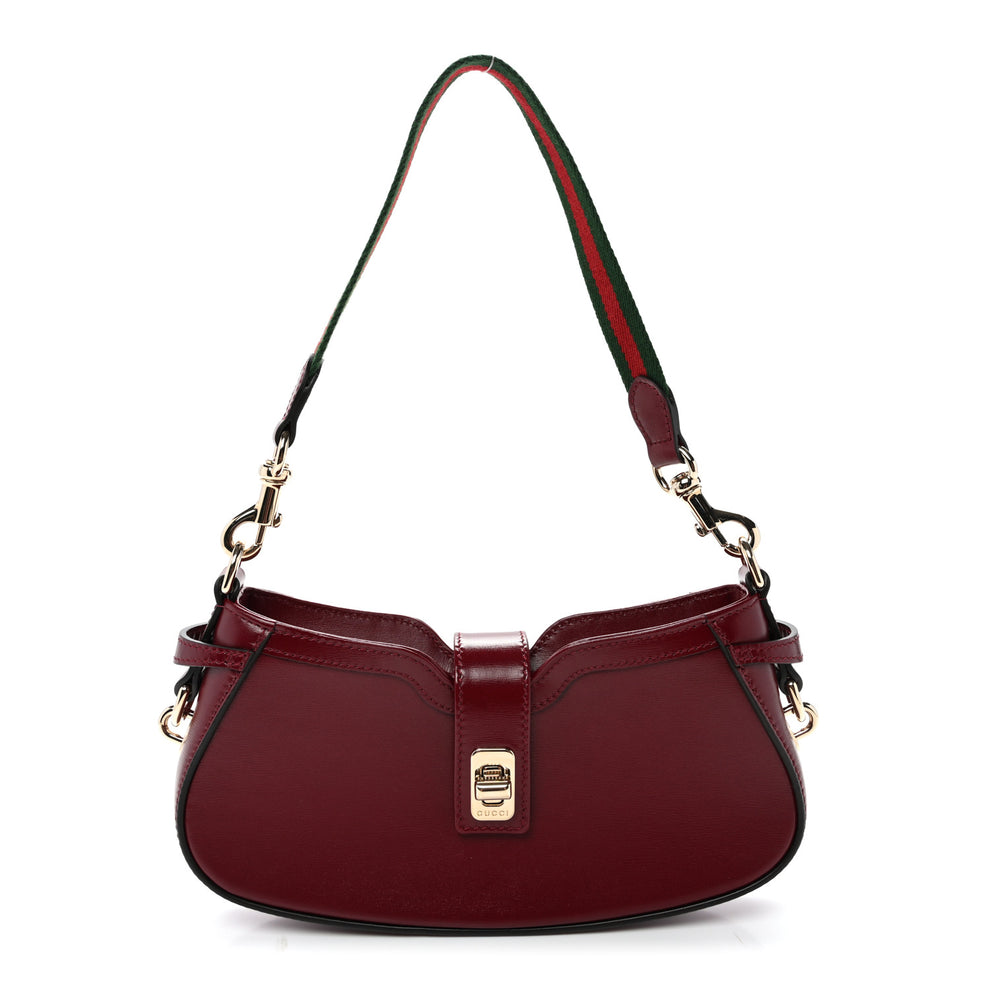 Gucci Boarded Dyana Lux Mini Moon Side Shoulder Bag Rosso Ancora ...