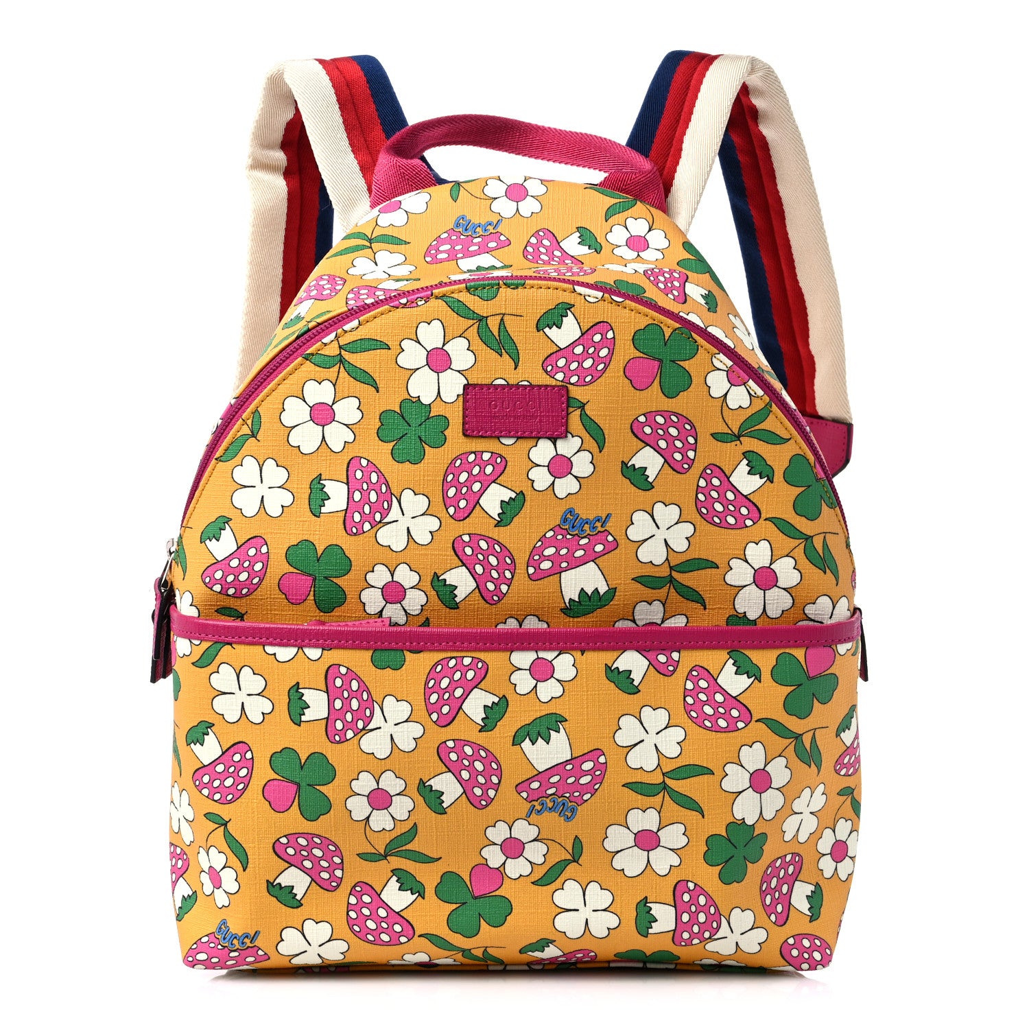Gucci Canvas Childrens Flower Mushroom Print Backpack 1297916 ...