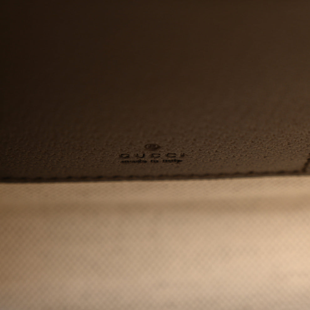 Gucci GG Supreme Monogram Textured Dollar Calfskin Web Super Mini ...