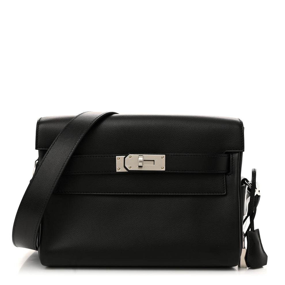 Hermes Evercolor Kelly Messenger PM Black 1772919 – FASHIONPHILE