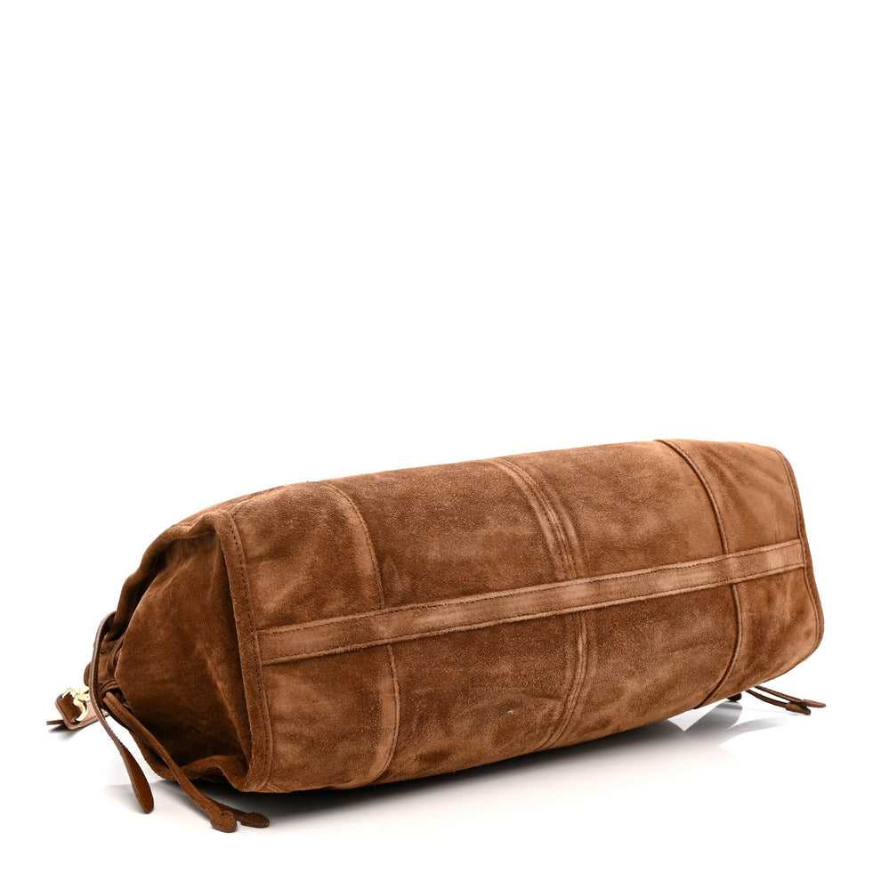 Prada Suede Large Bonnie Shoulder Bag Cocoa Brown 1793711 – FASHIONPHILE