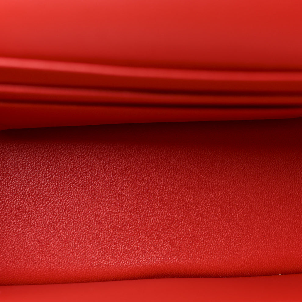 Versace Calfskin Snakeskin Embossed Virtus Mini Chain Crossbody Red ...