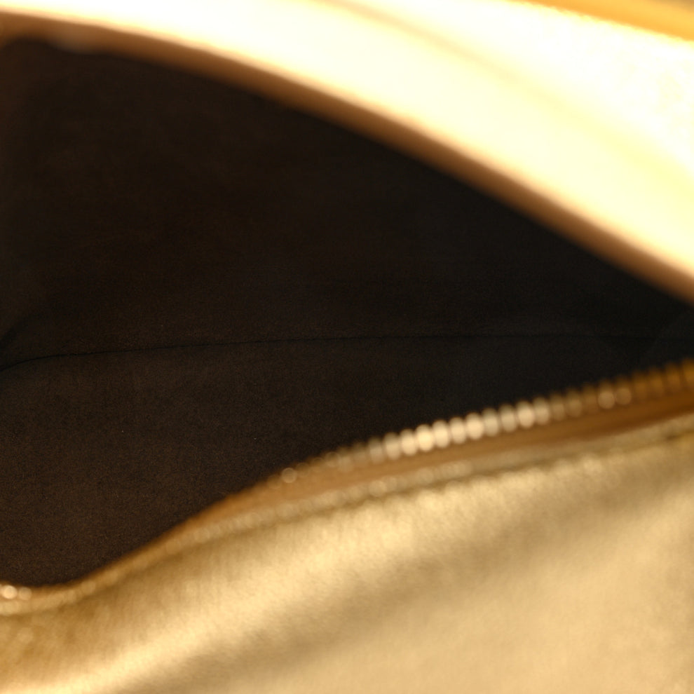 Loewe Laminated Lambskin Mini Puzzle Edge Bag Gold 1792038 – FASHIONPHILE