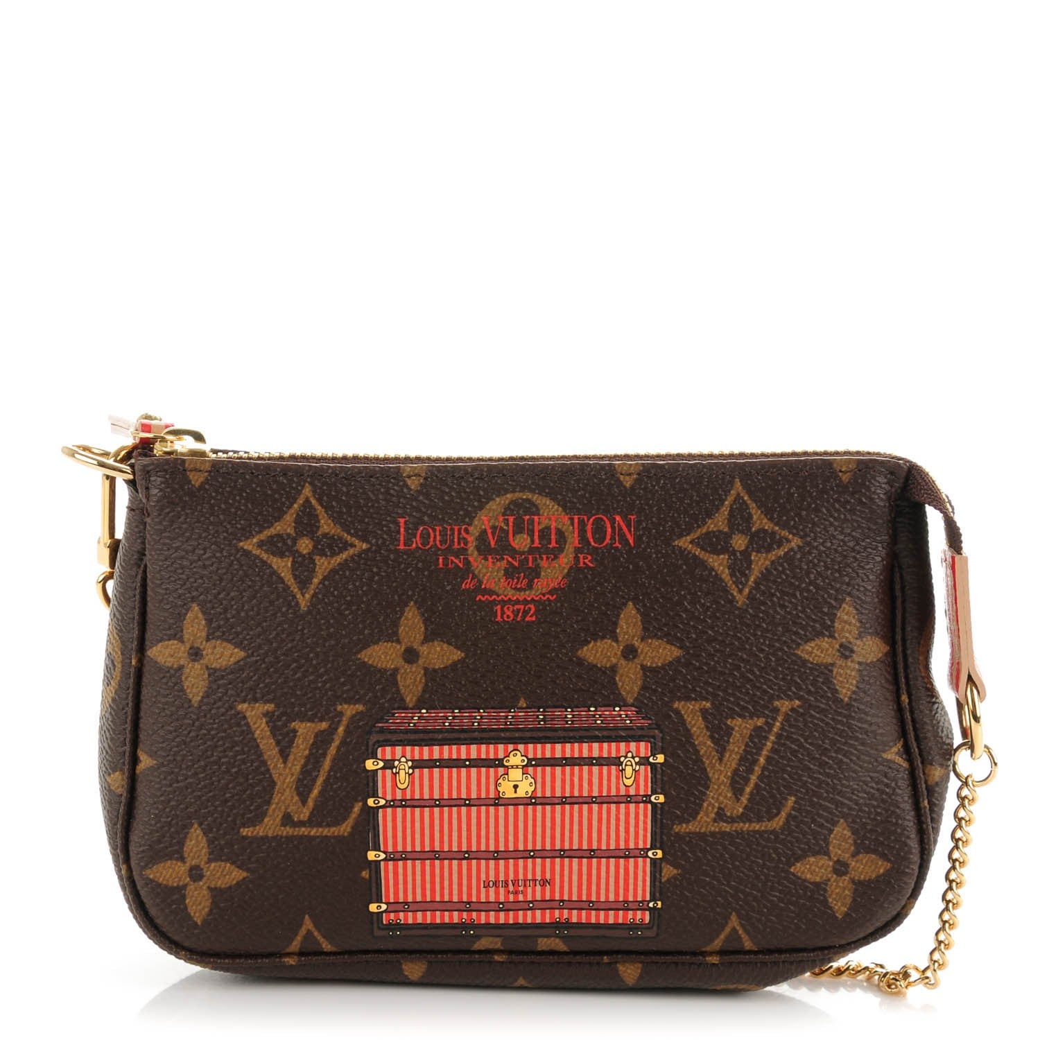 Louis Vuitton Monogram Trunks and Locks Mini Pochette Accessories ...
