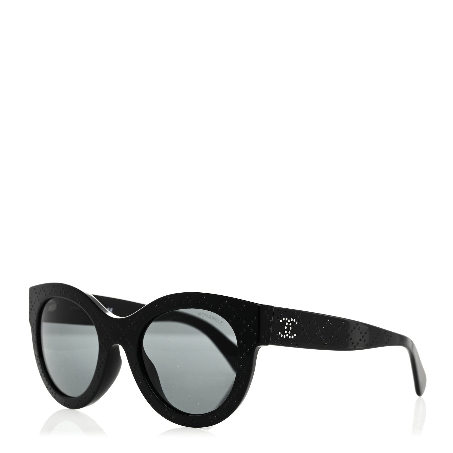 Chanel Crystal CC Sunglasses 5420-B-A Black 1667788 – FASHIONPHILE