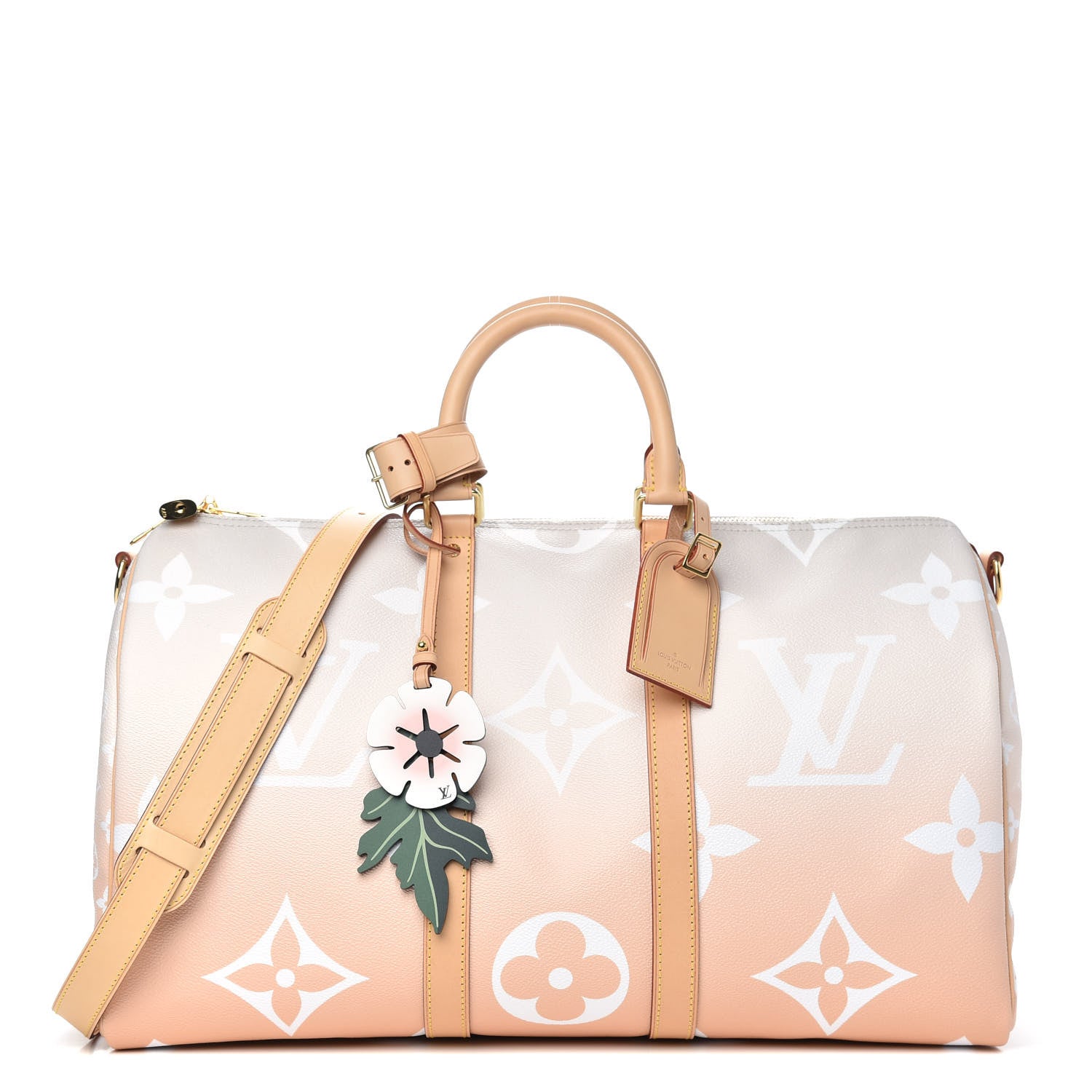 Louis Vuitton Monogram Giant By The Pool Keepall Bandouliere 45 Brume ...