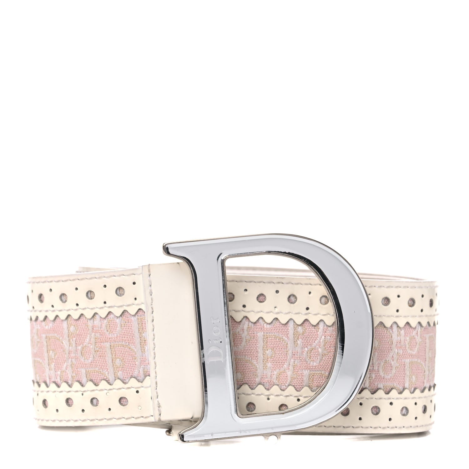 Christian Dior Monogram Belt 80 Pink White 1012225 – FASHIONPHILE