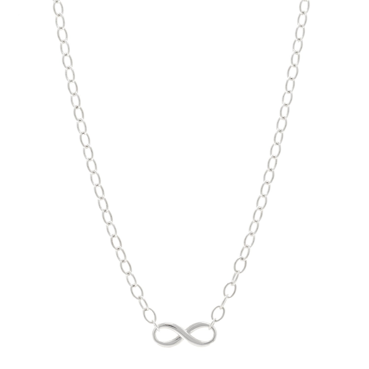 Tiffany Sterling Silver Narrow Infinity Link Necklace 1719945 ...