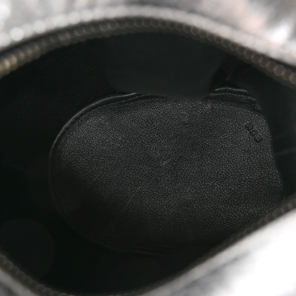 Loewe Metallic Calfskin Mini Elephant Crossbody Bag Silver 1781048 ...