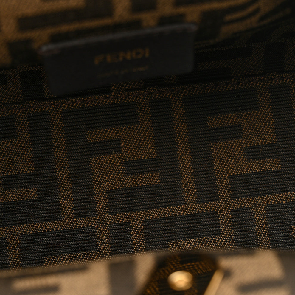 Fendi Shiny Nappa Snakeskin Small Fendi First White Roccia 1786748 ...