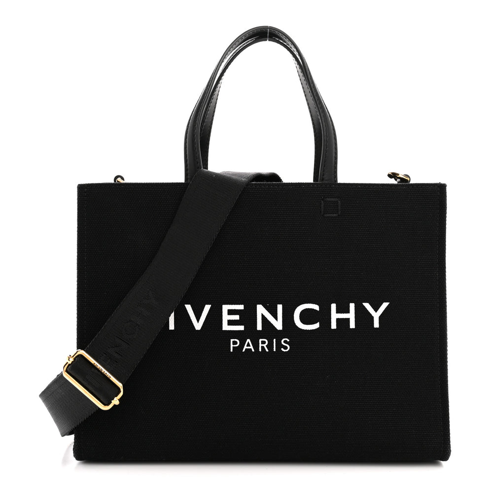 Givenchy Canvas Small G Tote Black 1802342 – FASHIONPHILE