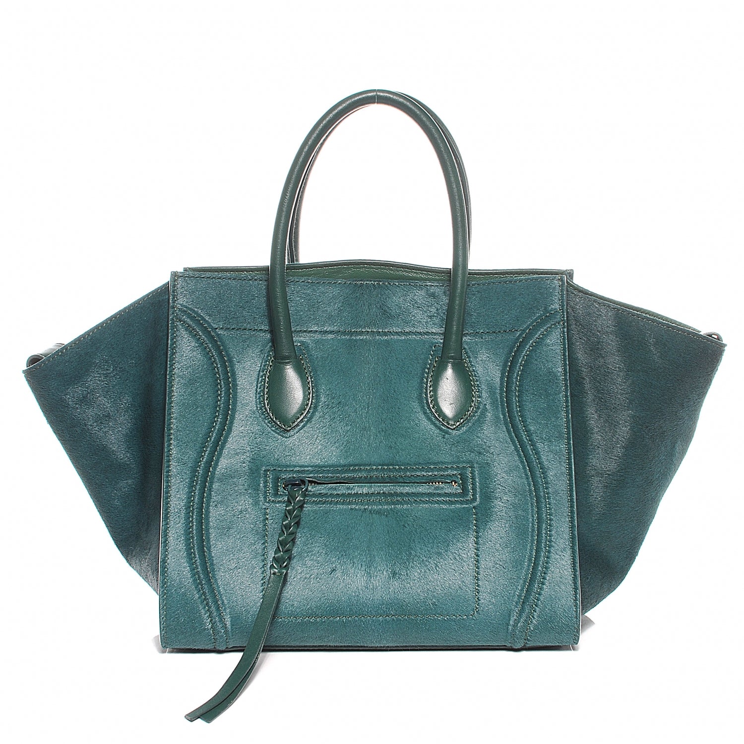 Celine Pony Hair Small Phantom Luggage Jade 51213 – FASHIONPHILE