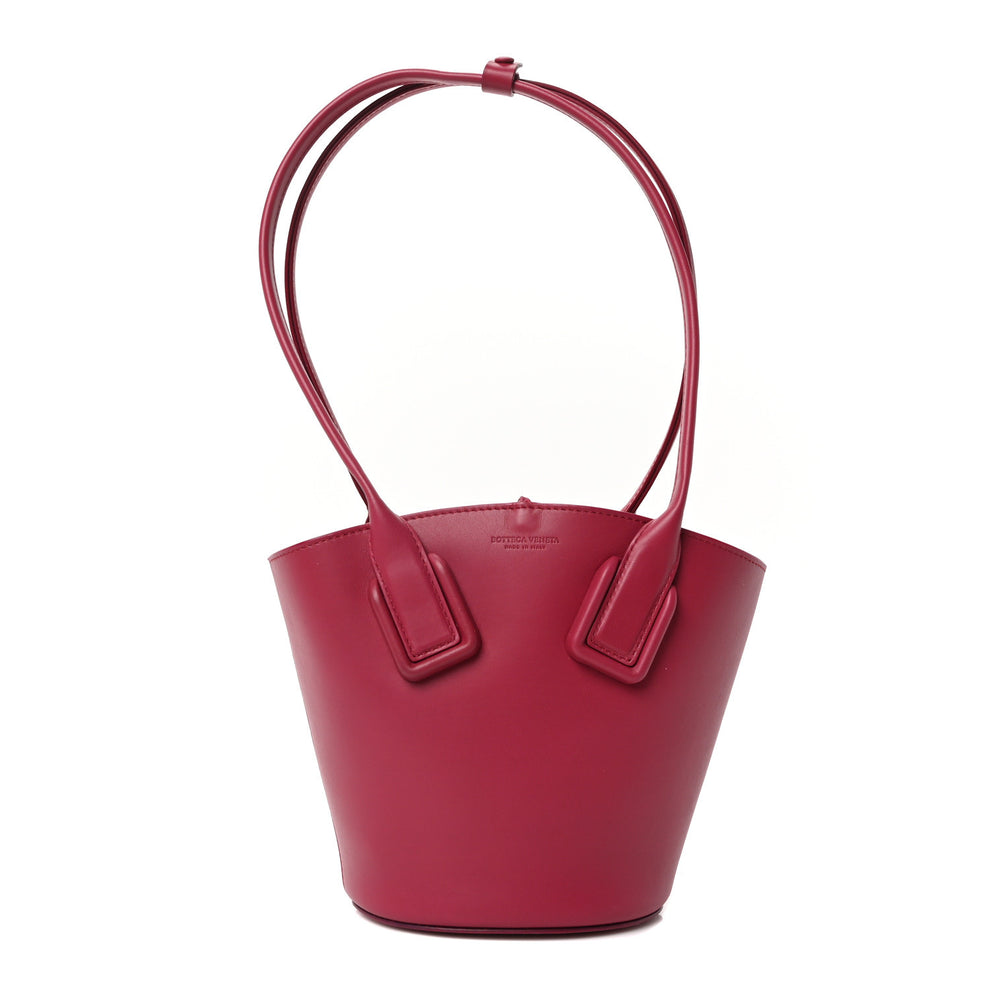 Bottega Veneta Calfskin Small Basket Tote Amaranto 1776415 – FASHIONPHILE