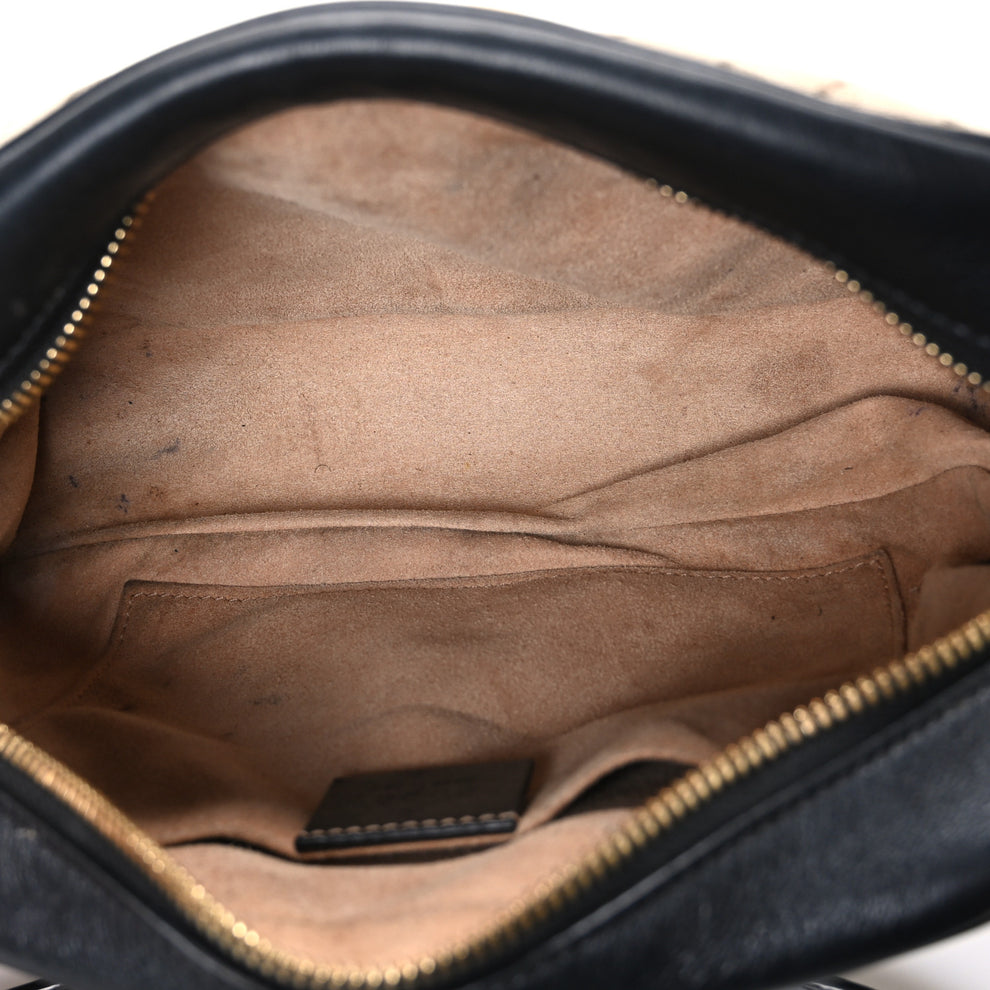 Gucci Monogram Matelasse Diagonal Small GG Marmont Chain Shoulder Bag ...