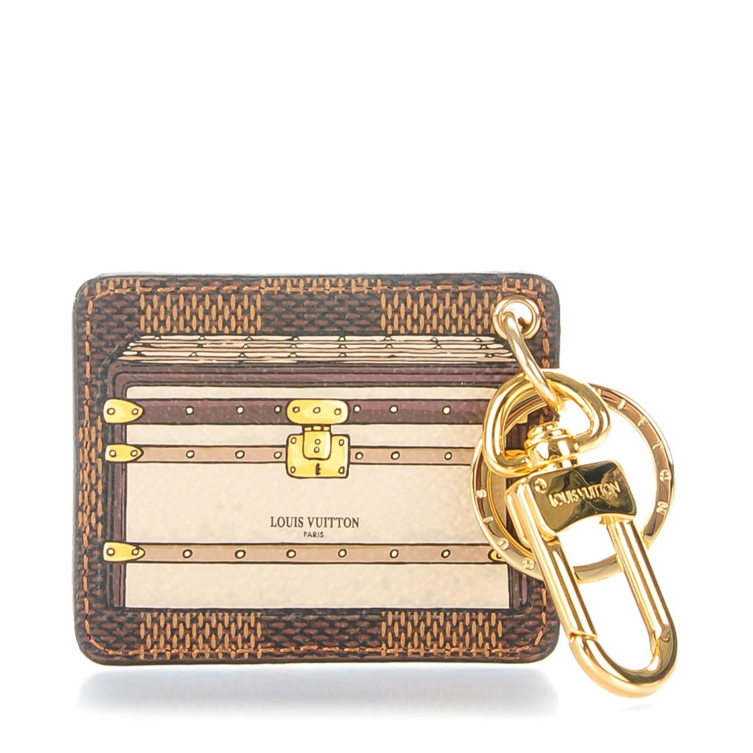 Louis Vuitton Damier Ebene Trunks and Locks Bag Charm 140055 – FASHIONPHILE