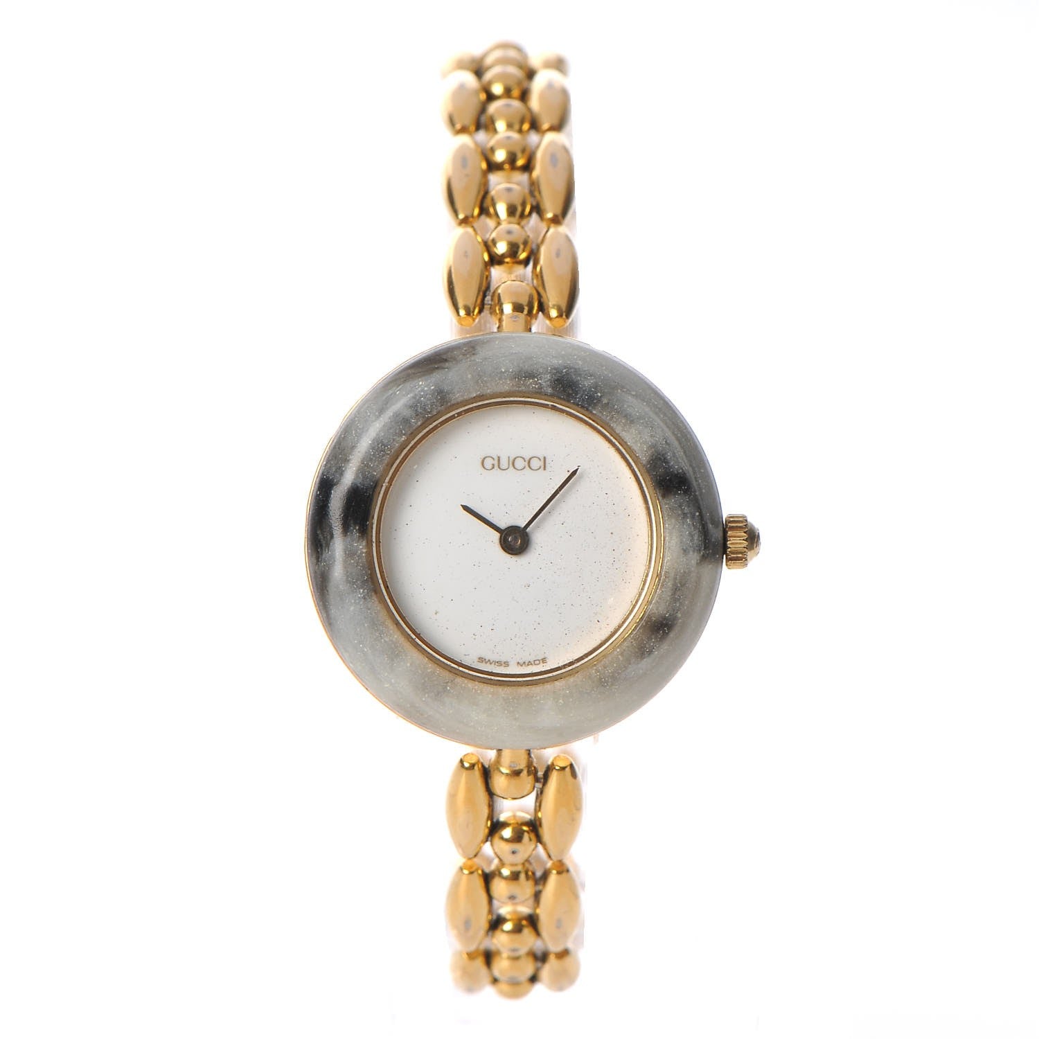 Gucci Stainless Steel 26mm Rice Link Interchangeable Bezel Quartz Watch ...
