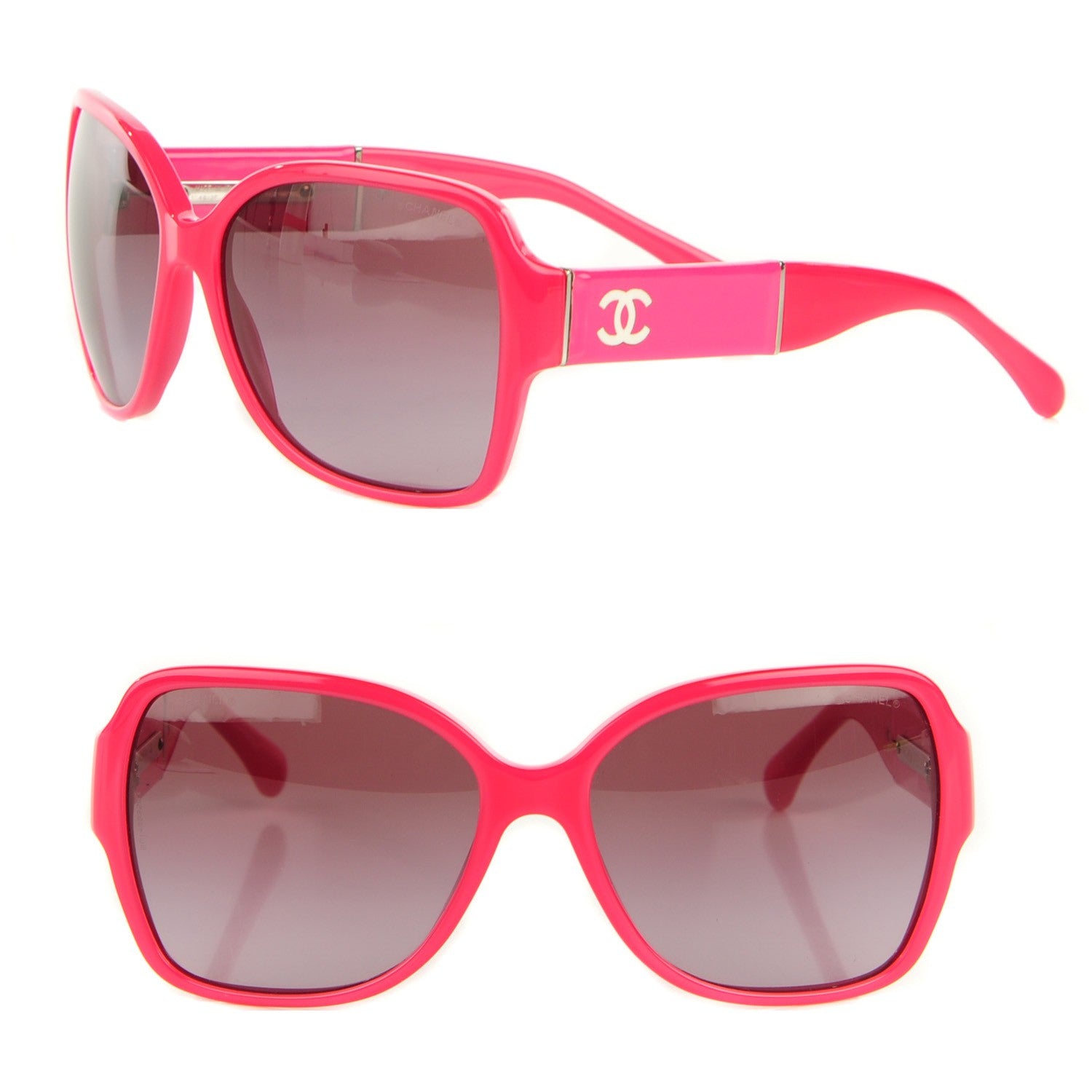 Chanel Patent CC Sunglasses 5230Q Pink 118458 – FASHIONPHILE