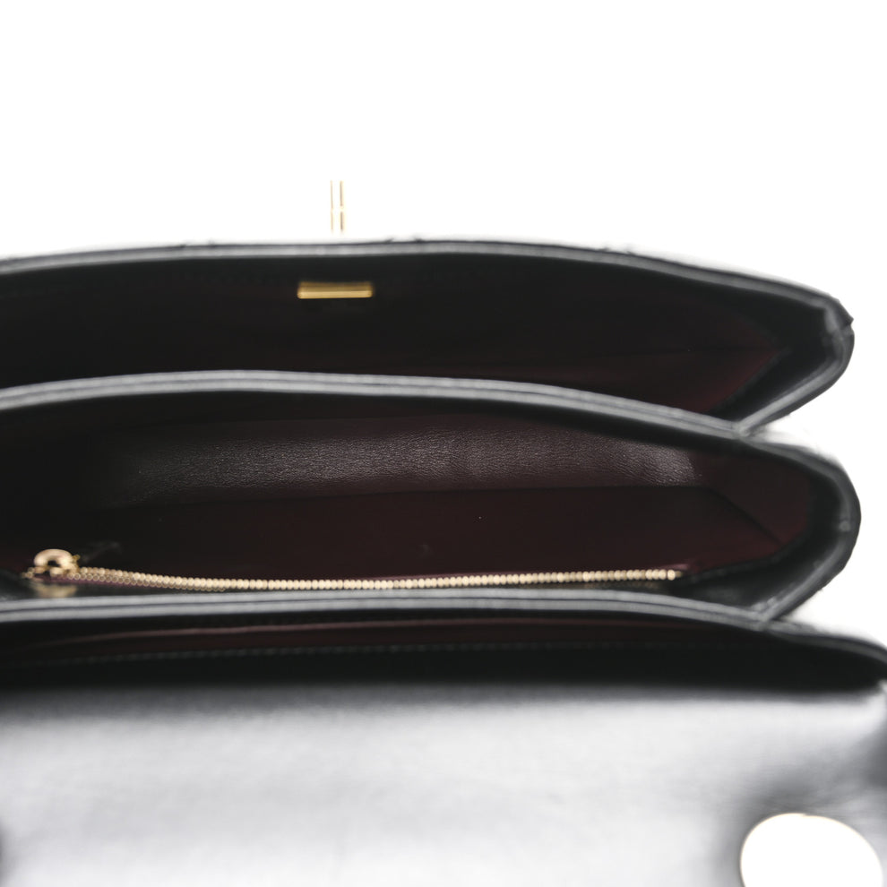 Chanel Lambskin Quilted Small Trendy CC Dual Handle Flap Bag Black ...