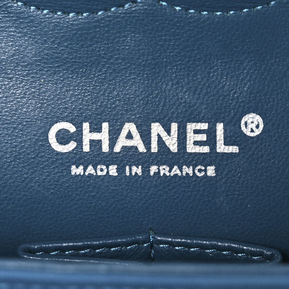 Chanel Jersey Quilted Medium Double Flap Blue 1795137 – FASHIONPHILE
