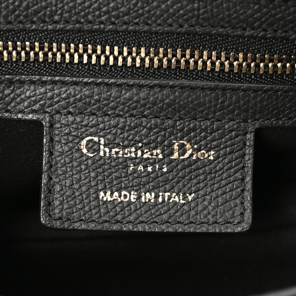 Christian Dior Grained Calfskin Saddle Bag Black 1792139 – FASHIONPHILE